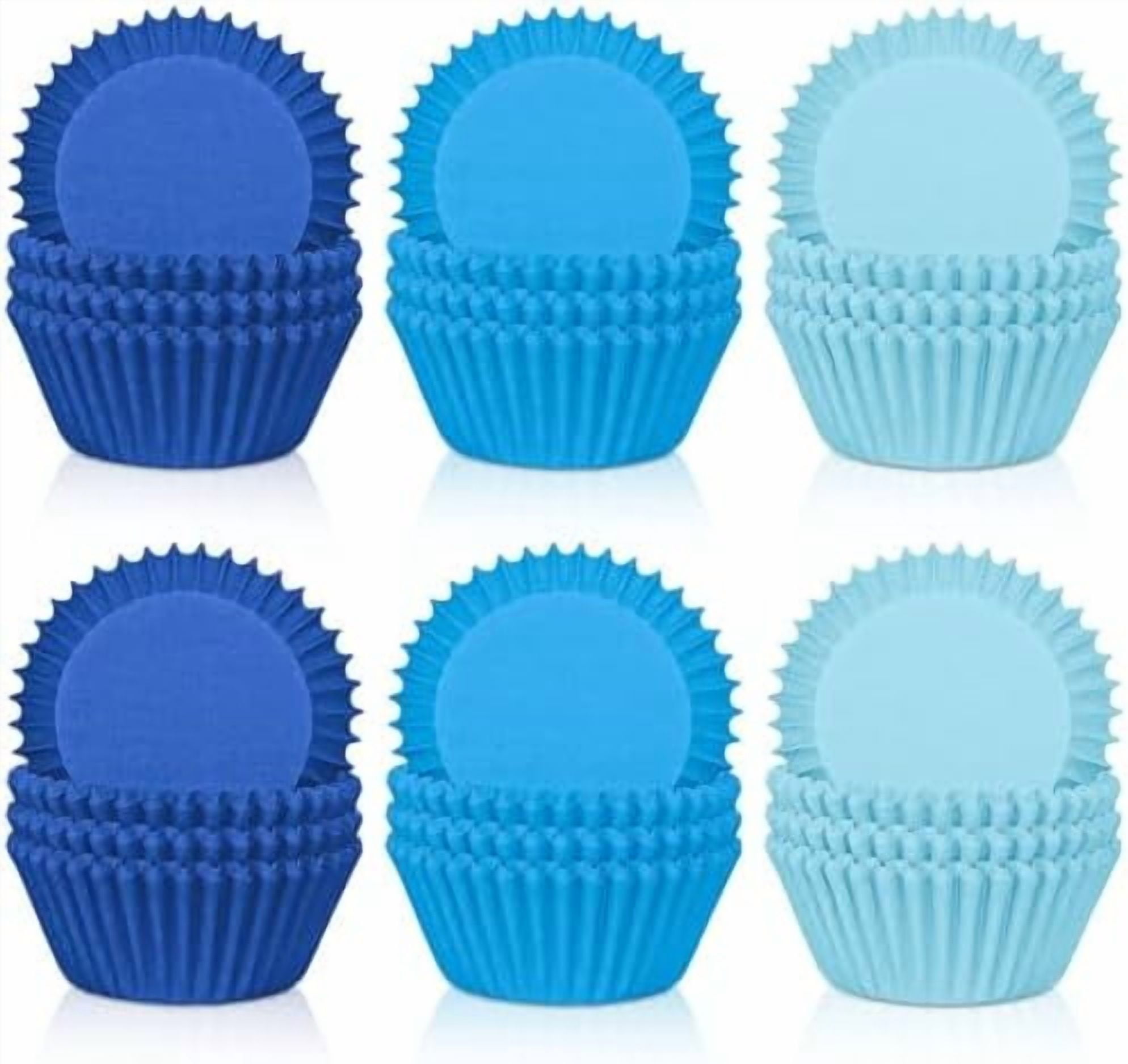 600Pcs Blue Cupcake Liners Gradient Blue Baking Cups Holders Cupcake ...