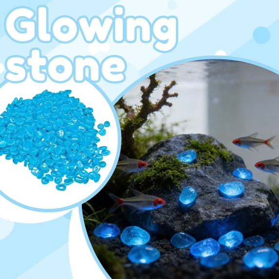 600Pcs Glow in The Dark Rocks Outdoor, Solar Rocks for Landscaping ...