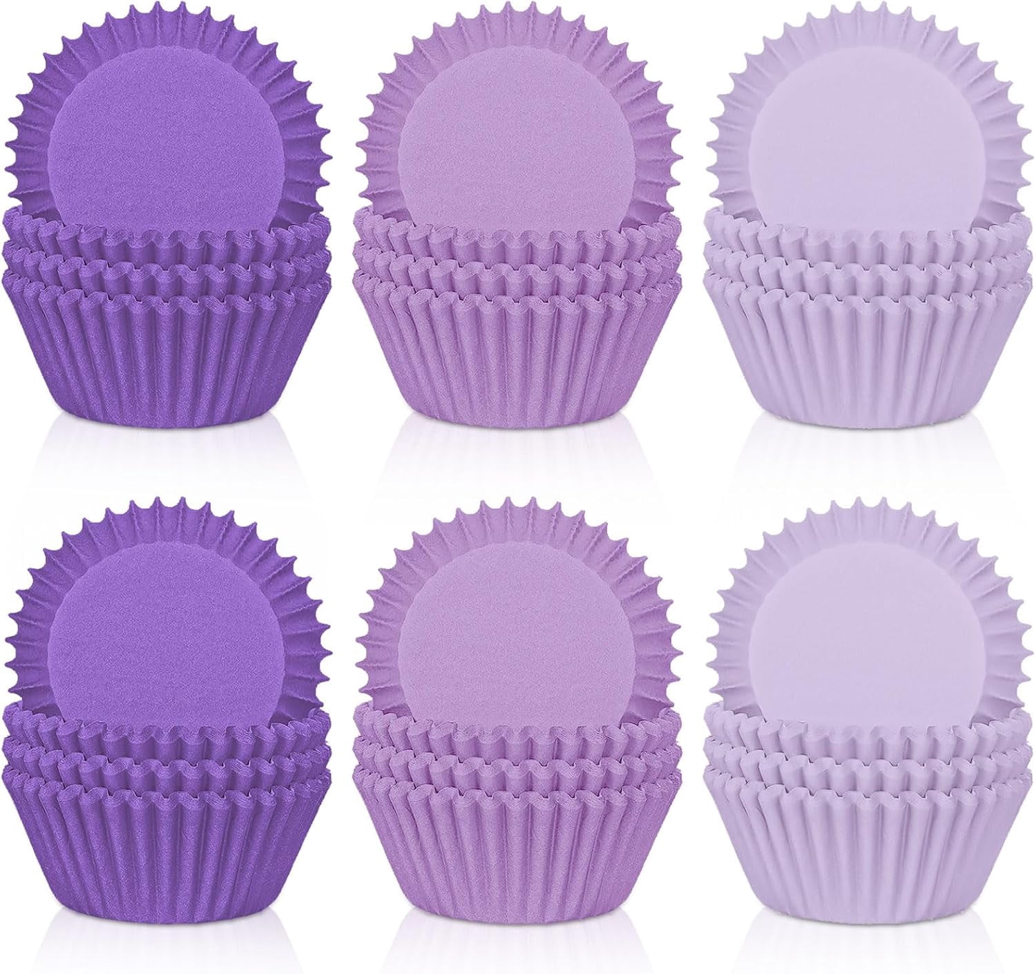 600Pcs Purple Cupcake Liners Gradient Purple Baking Cups Lavender ...
