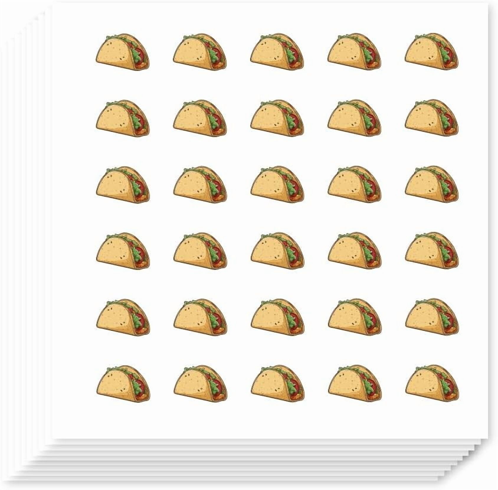 600Pcs Self-Adhesive Planner Stickers Taco Stickers Decorative Decals ...