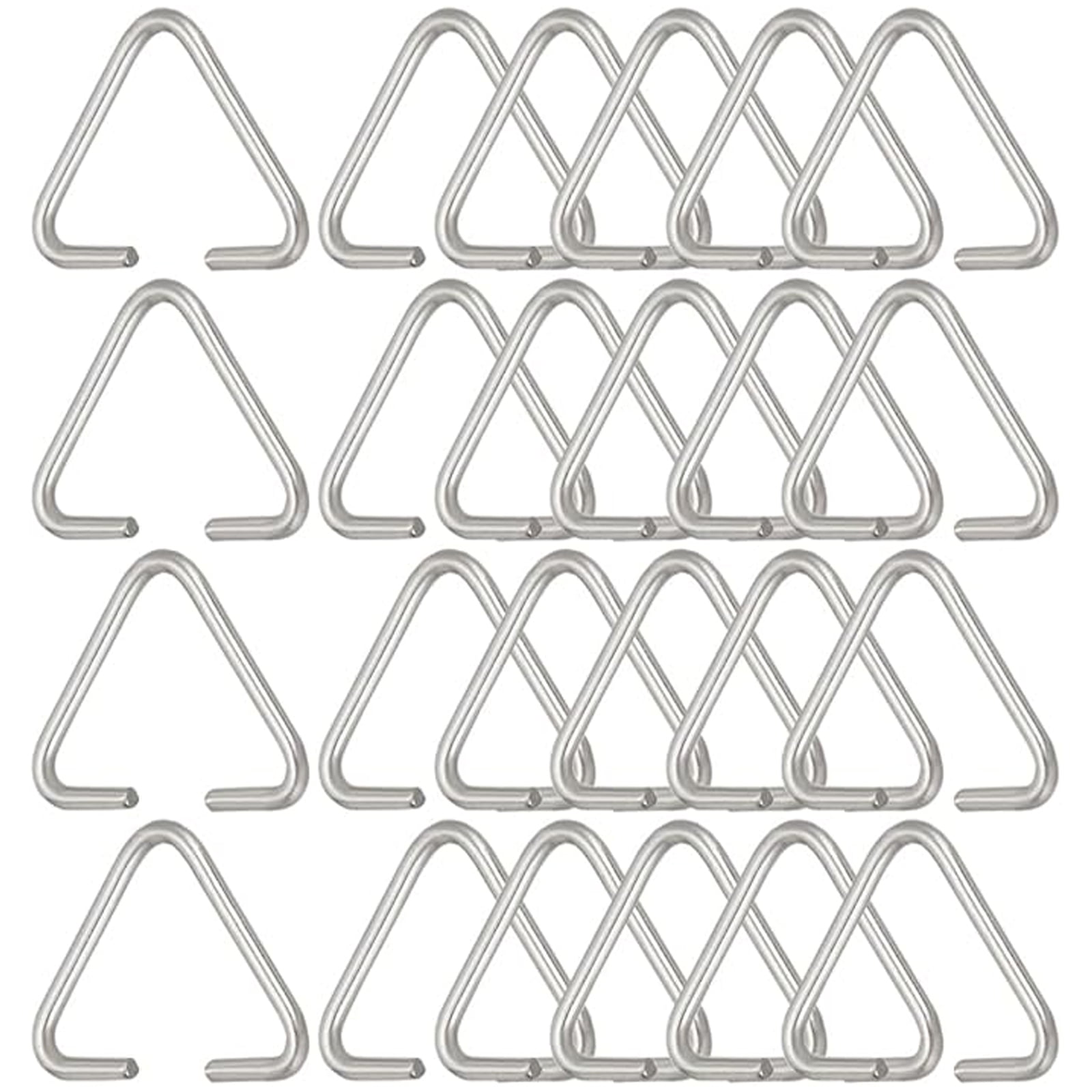 600Pcs Sturdy Stainless Steel Triangles Open Jump Rings for Craft ...