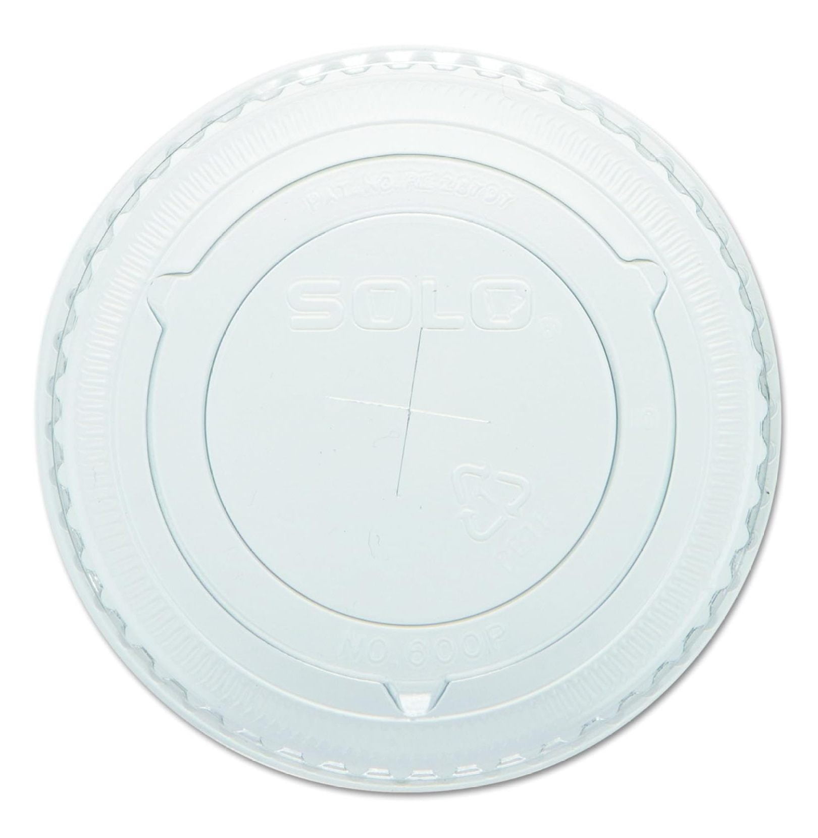 600TS Clear Lid PET 600 Flat Straw Slot (Case of 2500) - Walmart.com