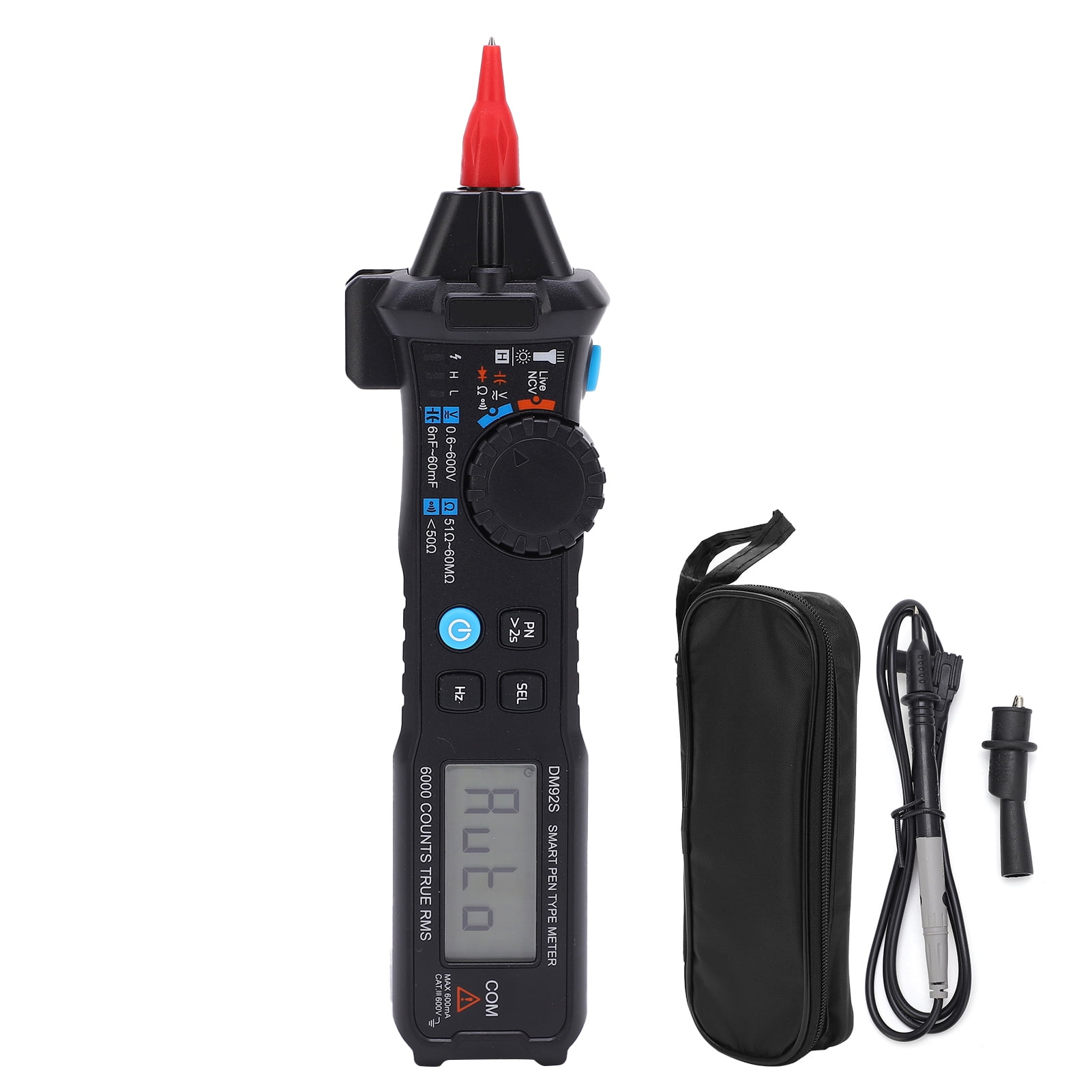 600V LCD Digital Multimeter, 5999 Counts, Pen Style Design for Voltage ...