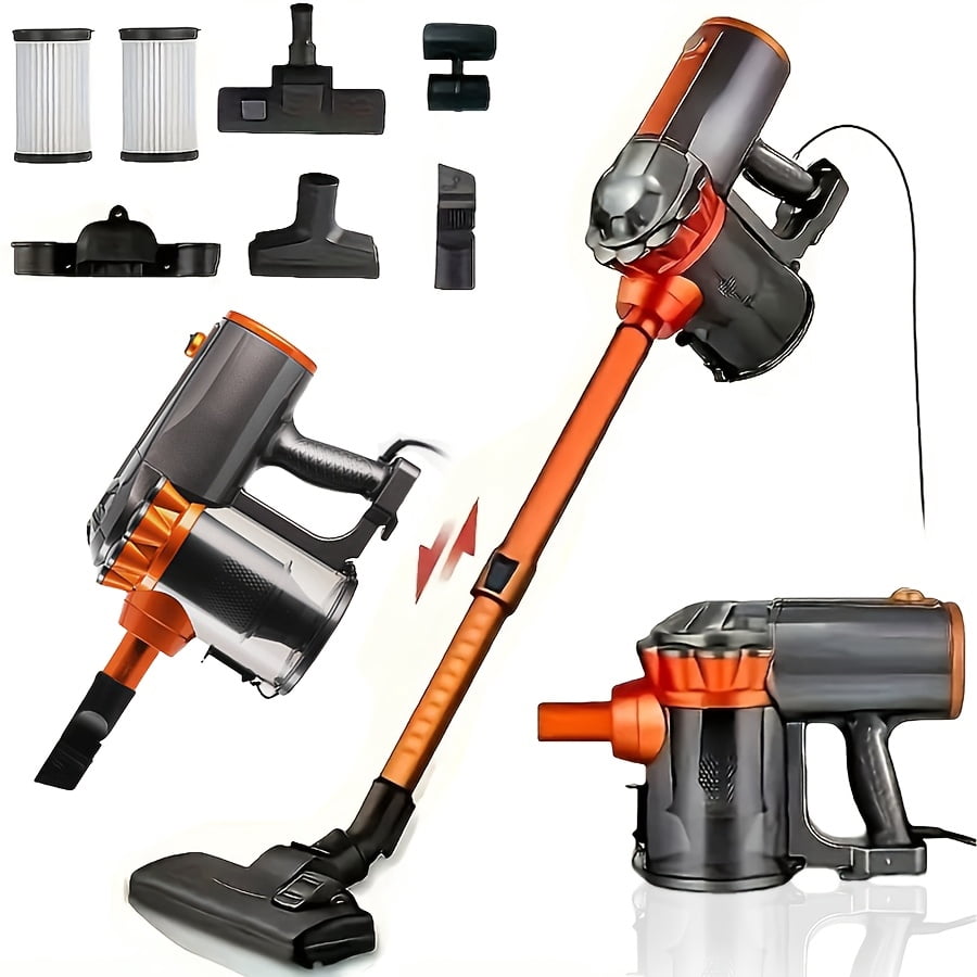 600W 110V corded stick vacuum with 18KPa suction. 4-in-1 lightweight ...