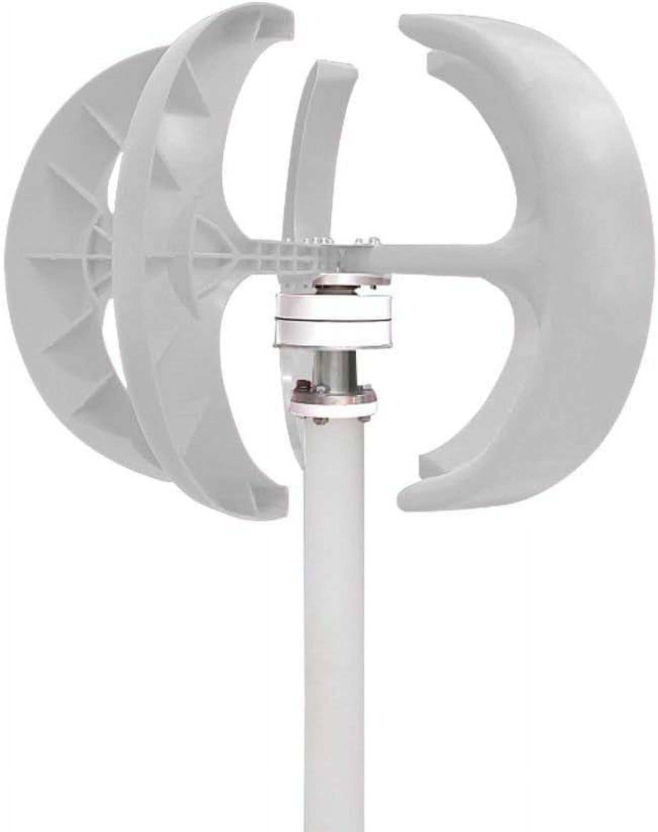 600W 12/24V Lantern Type 5-Blade Vertical Axis Wind Turbine Generator ...
