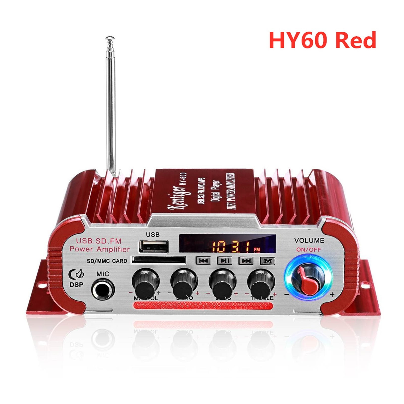 600W 2CH Home Car Digital Amplifiers Hifi Stereo Audio Bass Power ...