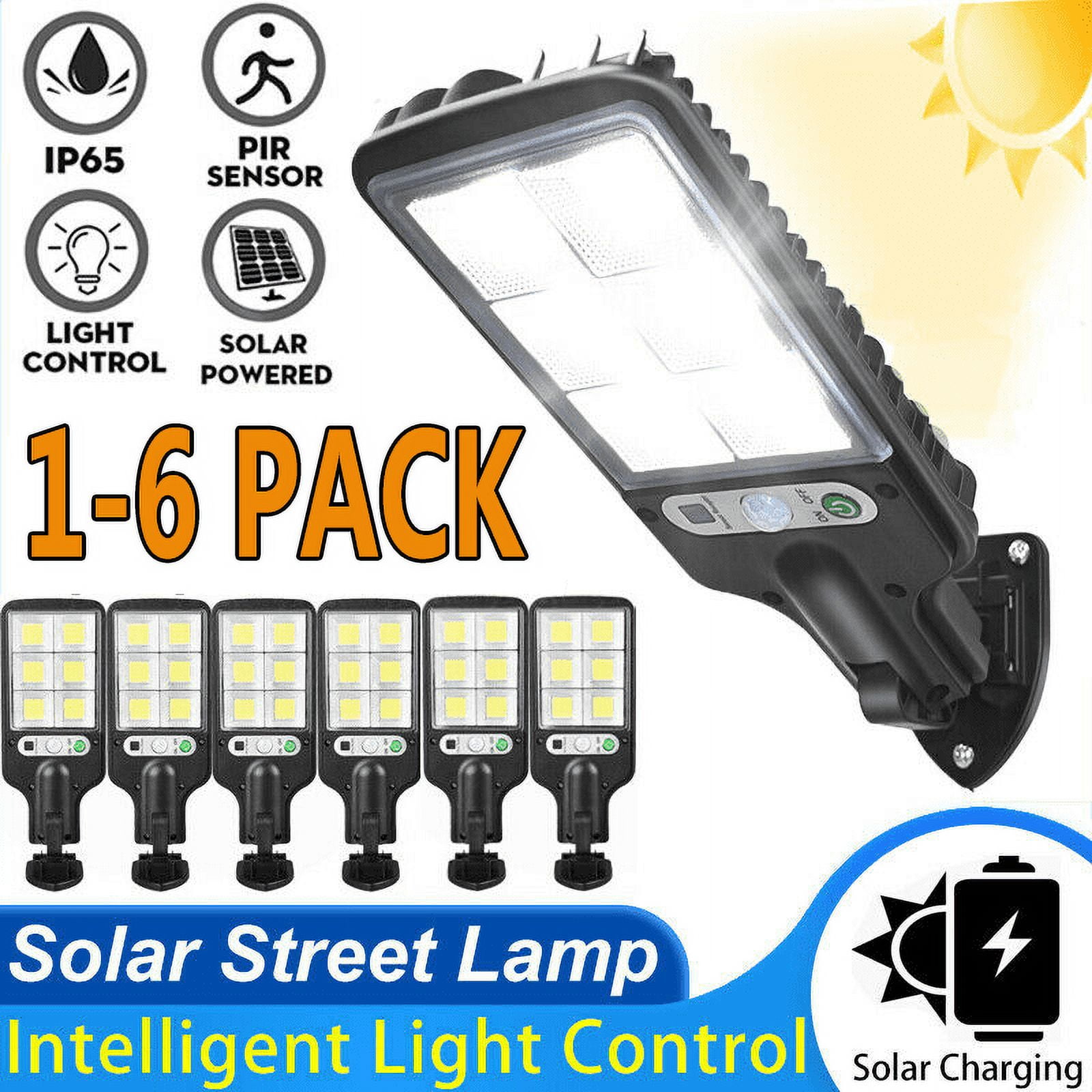 600W 72 COB LED Solar Wall Light Motion Sensor PIR Outdoor Garden ...