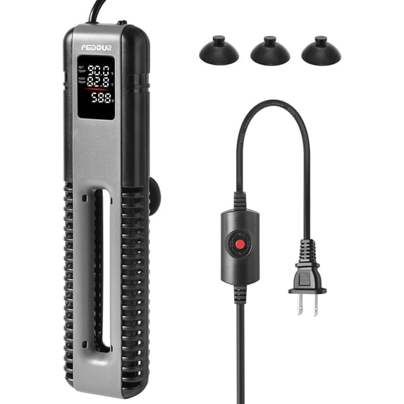 600W 800W Titanium Aquarium Heater with External Controller, LED ...