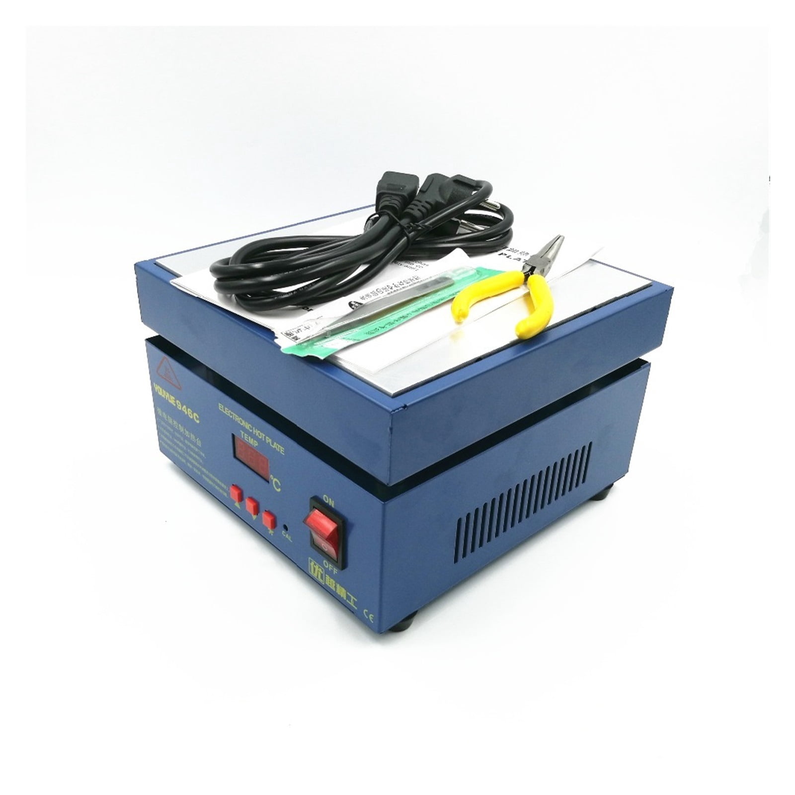 600W 946C Electronic Hot Plate Preheat Preheating Station 200x200mm For ...