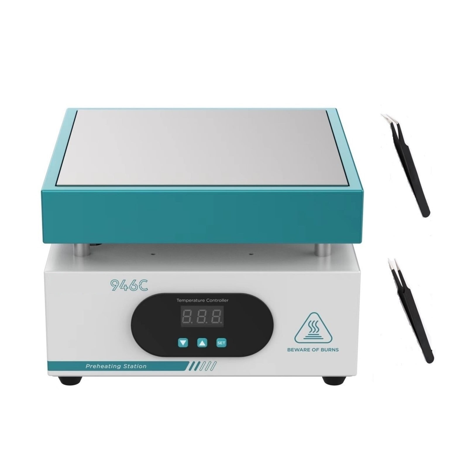 600W 946C Electronic Hot Plate Preheat Preheating Station 200x200mm For ...