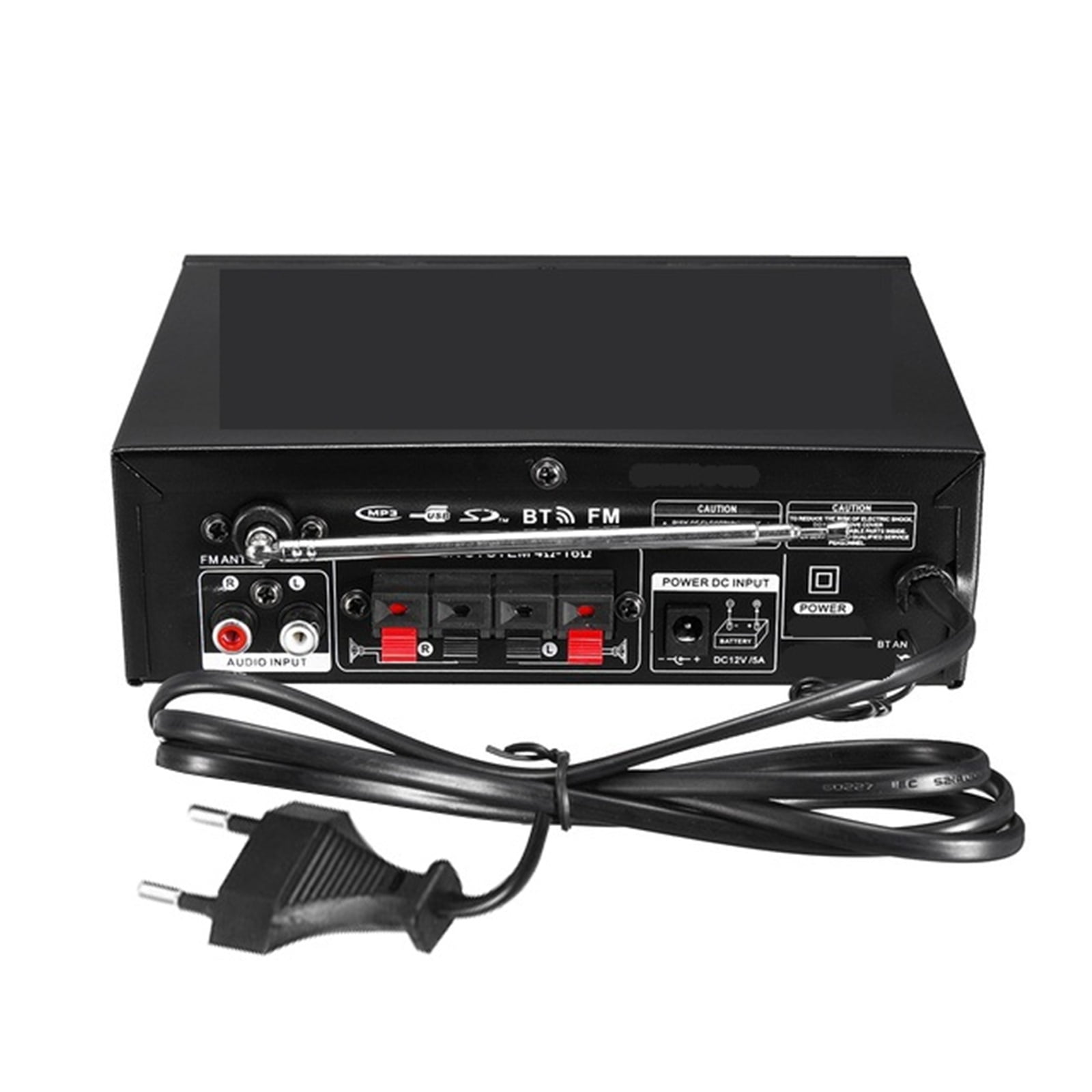 600W Bluetooth Amplifier 2CH HIFI Stereo Power AMP USB FM Radio Car ...