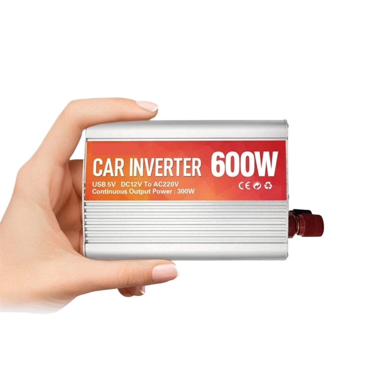 600W Car Power Inverter DC to AC Power Converter With 5V 2A USB Sine ...