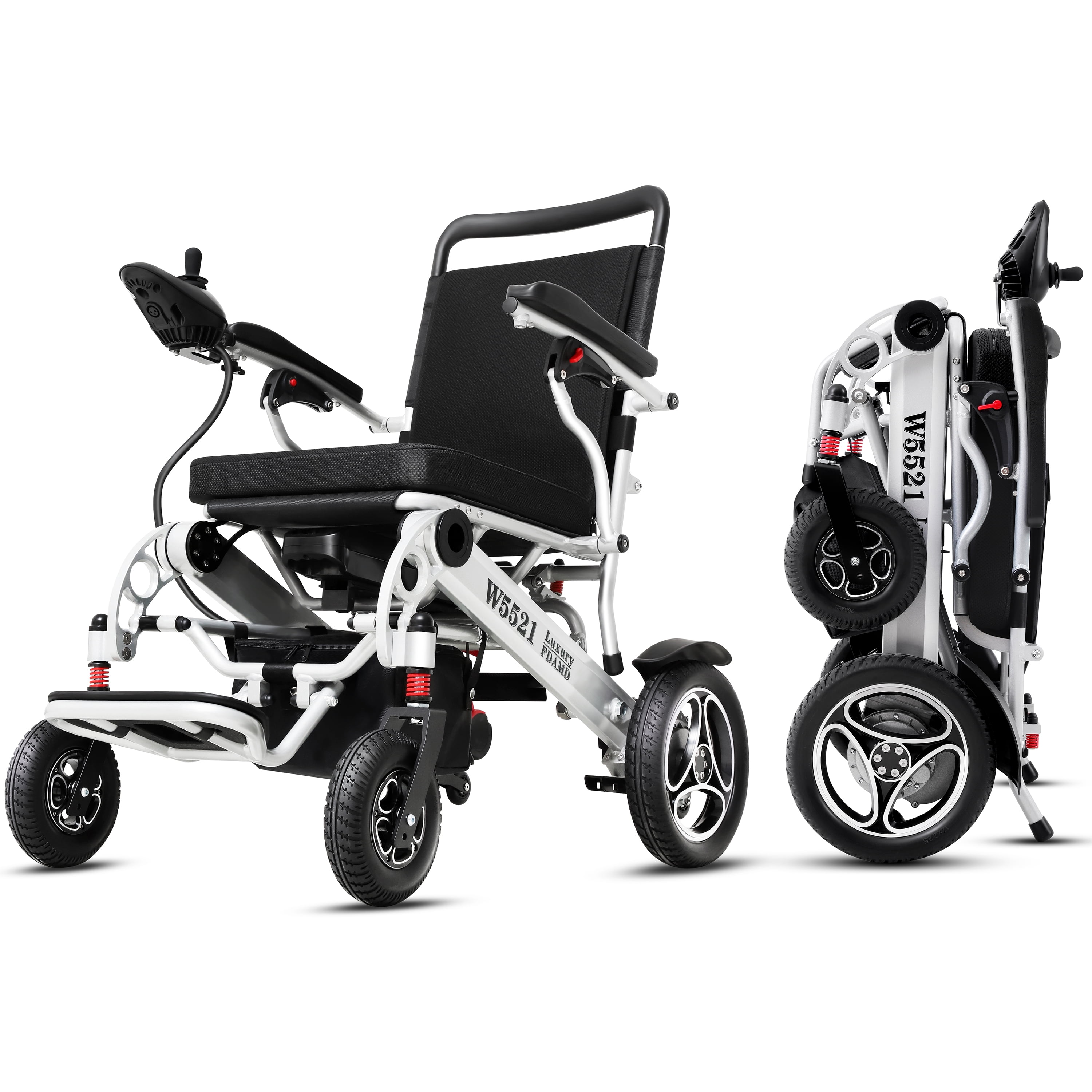 600W Lightweight Foldable Power Electric Wheelchair for Adults, TSA ...