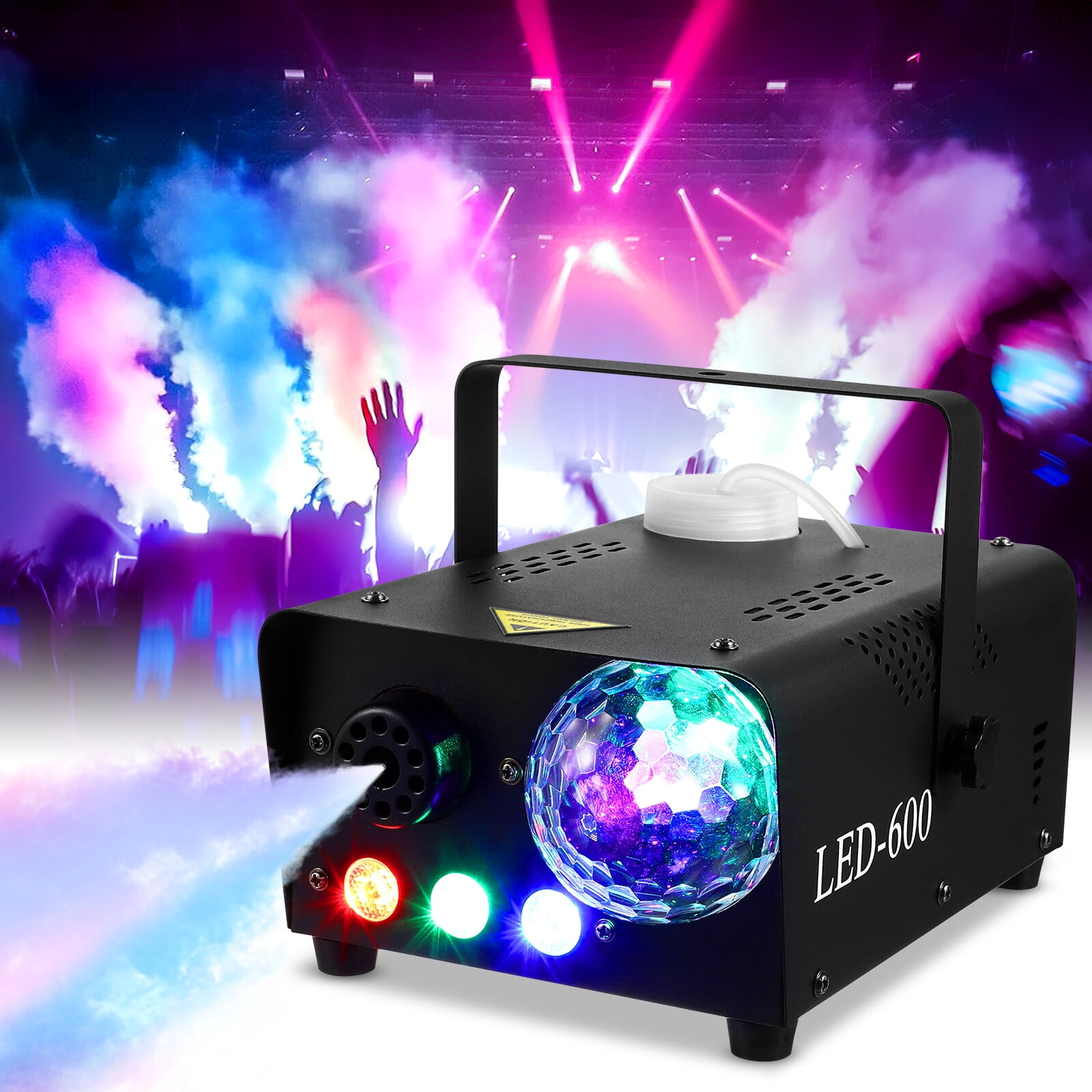 600W Fog Machine,Smoke Machine with LED Lights Wireless Remote Control ...