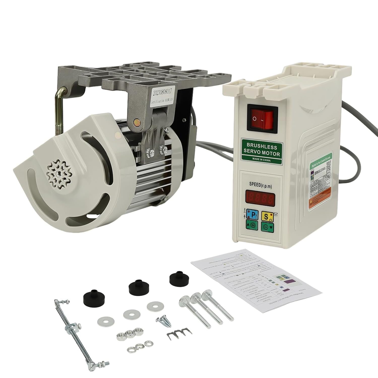 600W Industrial Sewing Machine Servo Motor Brushless, 500-4500rpm ...