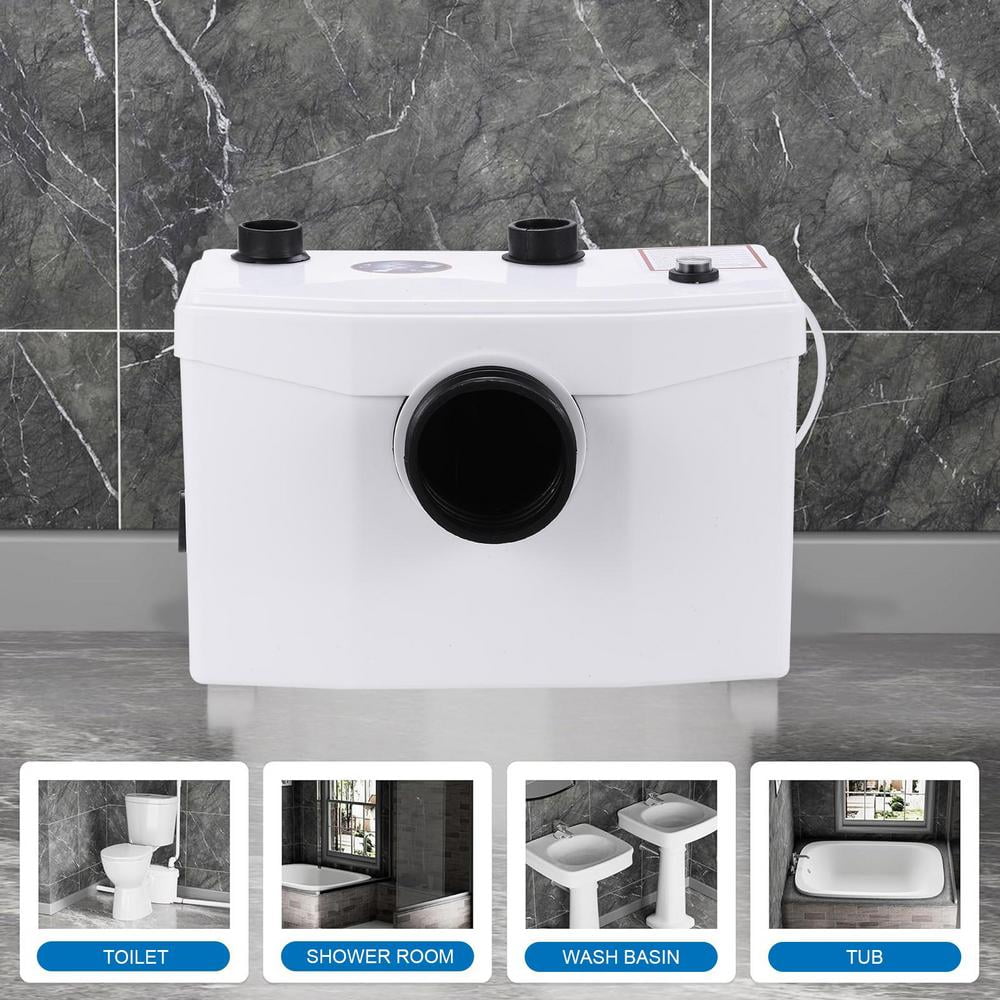 600W Macerator Pump with 4 Water Inlets for Marine, Kitchen, Laundry ...