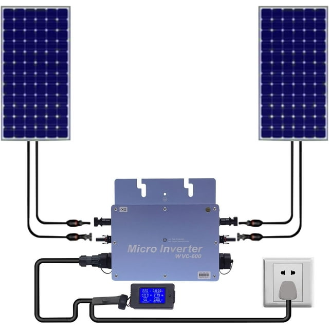 600W Micro Inverter Solar Grid Tie, 110V MPPT Solar Charge Controller ...