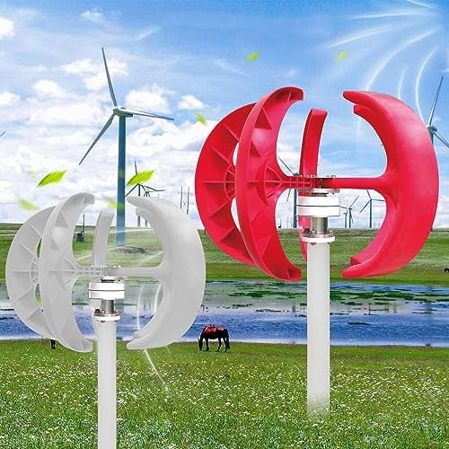 600W Wind turbines,12V/24V Wind Turbine Generator Vertical Axis Garden ...