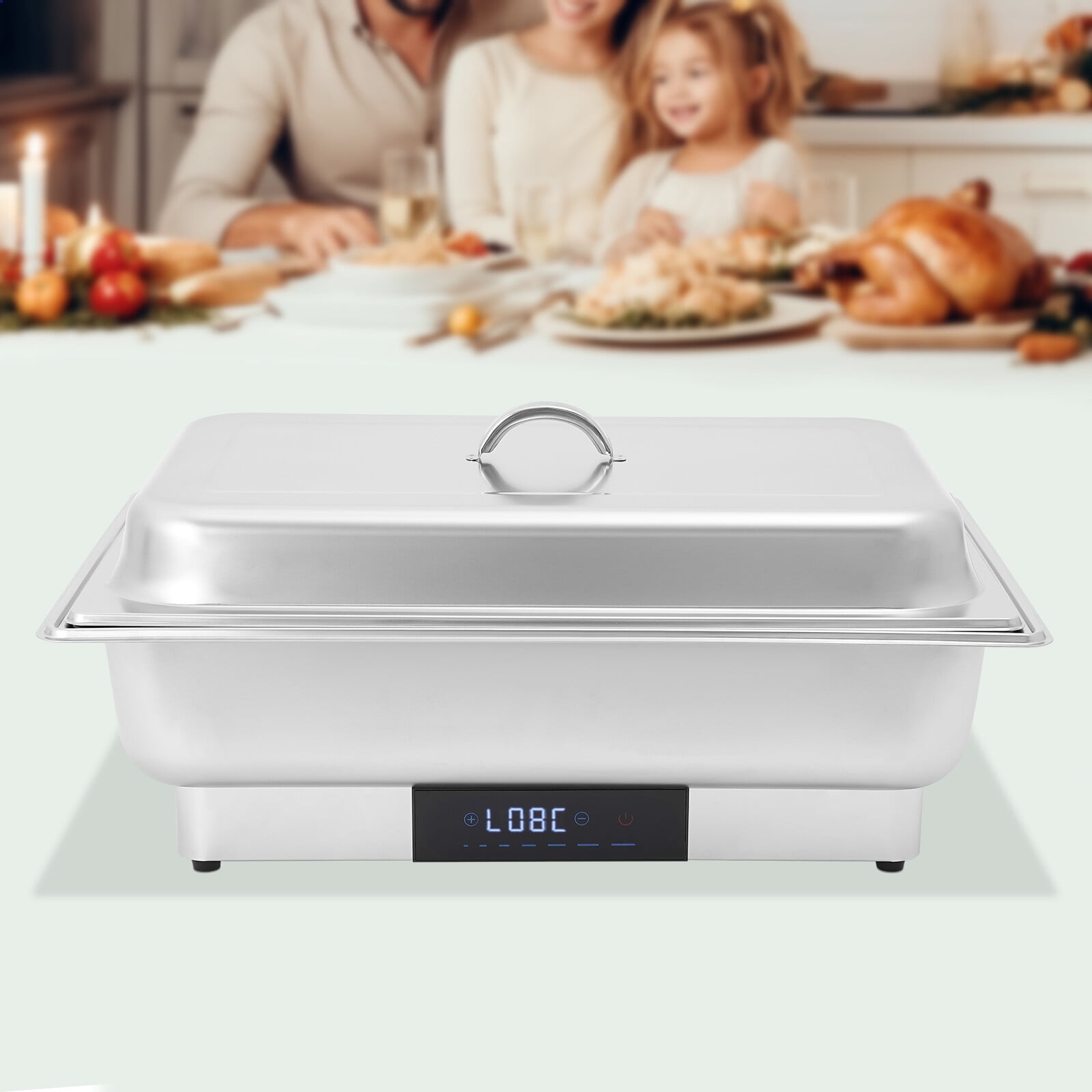 600W one-Compartments Electric Food Warmer with Temperature Control for ...