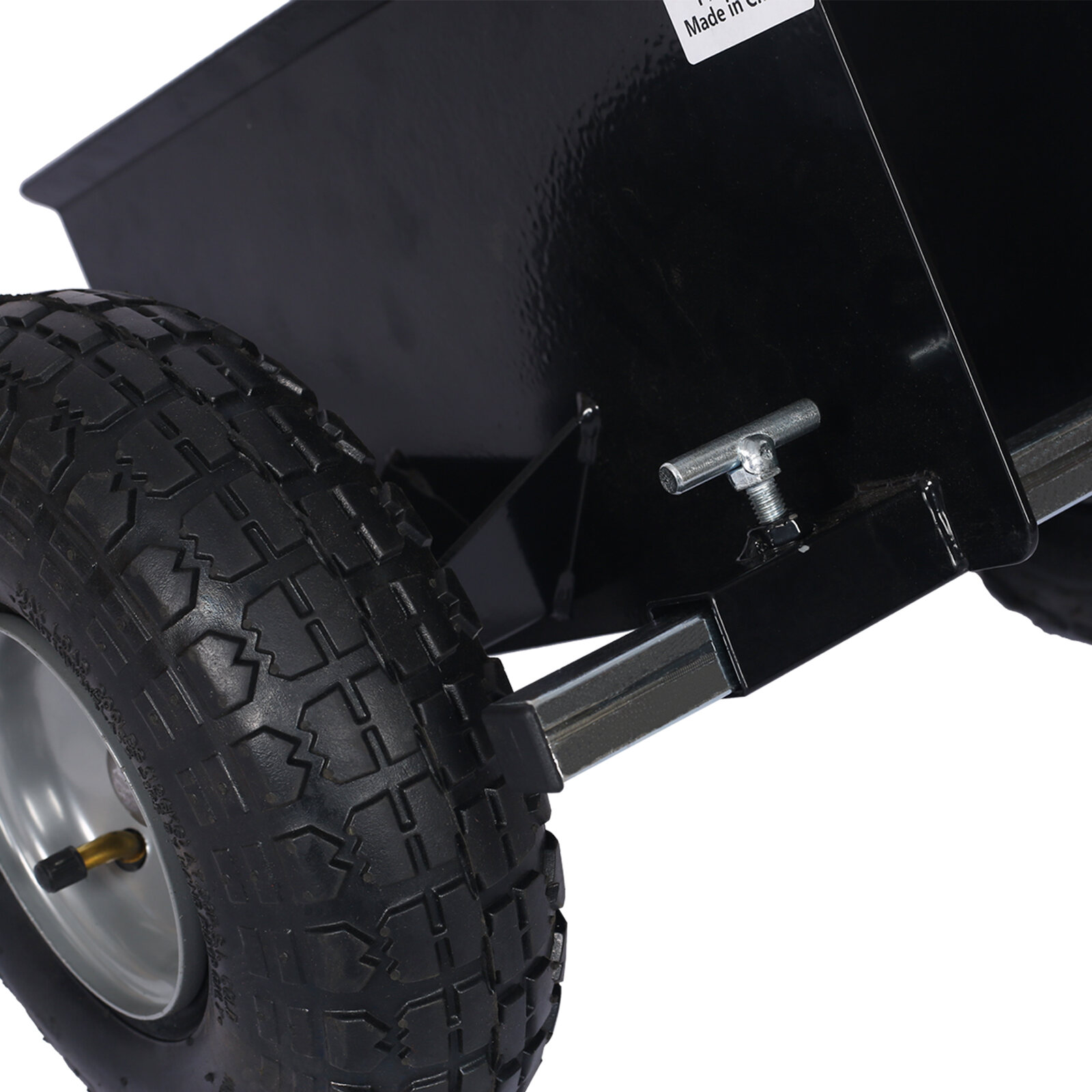 , 600lb Panel Dolly , 10in. Pneumatic Wheels, Black ,Metal , 600lb ...