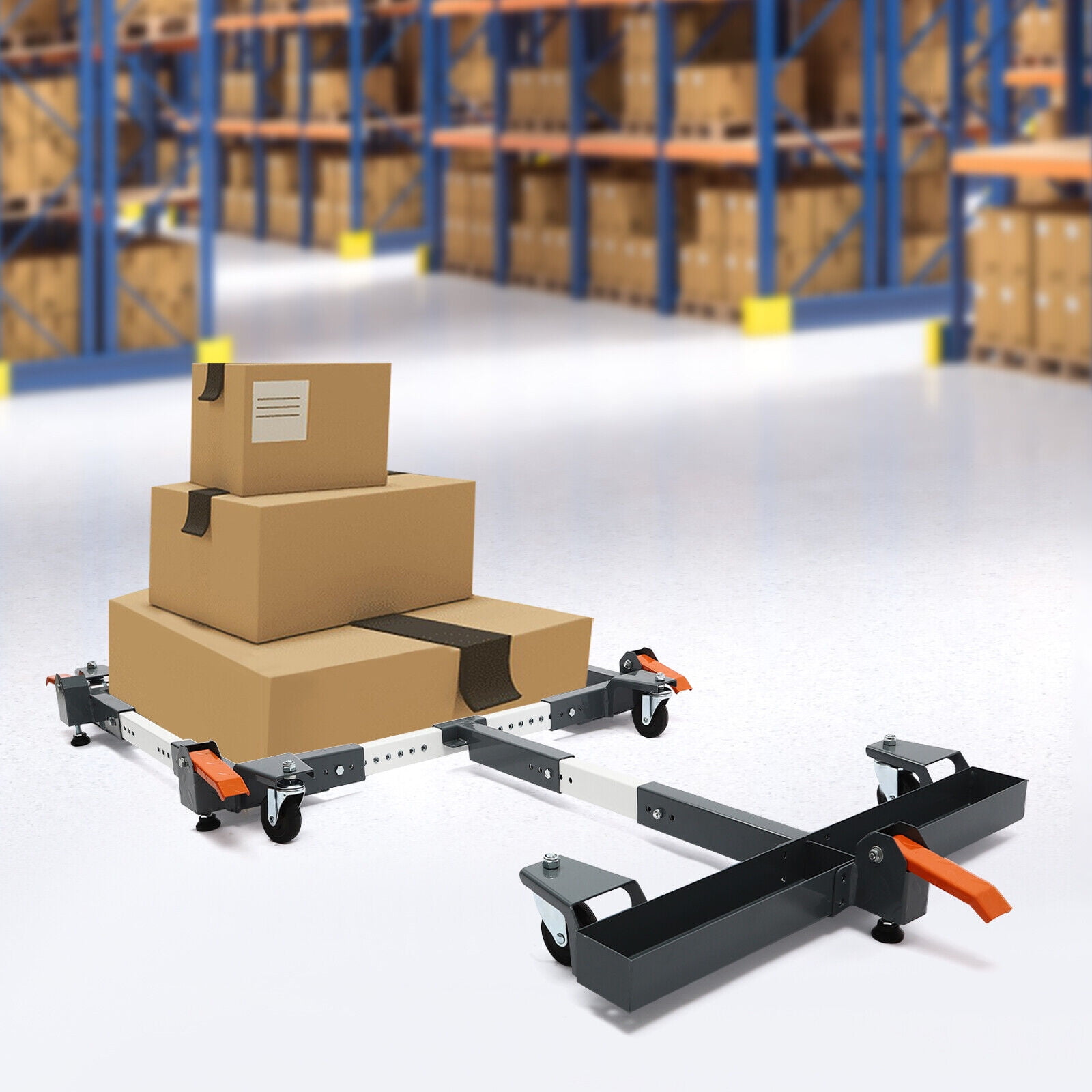 600lbs Adjustable Mobile Base&T Extension Combo Heavy Duty Mobile Base ...