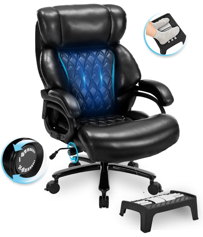 600lbs Big and Tall Office Chair, Executive Chair with Adjustable ...