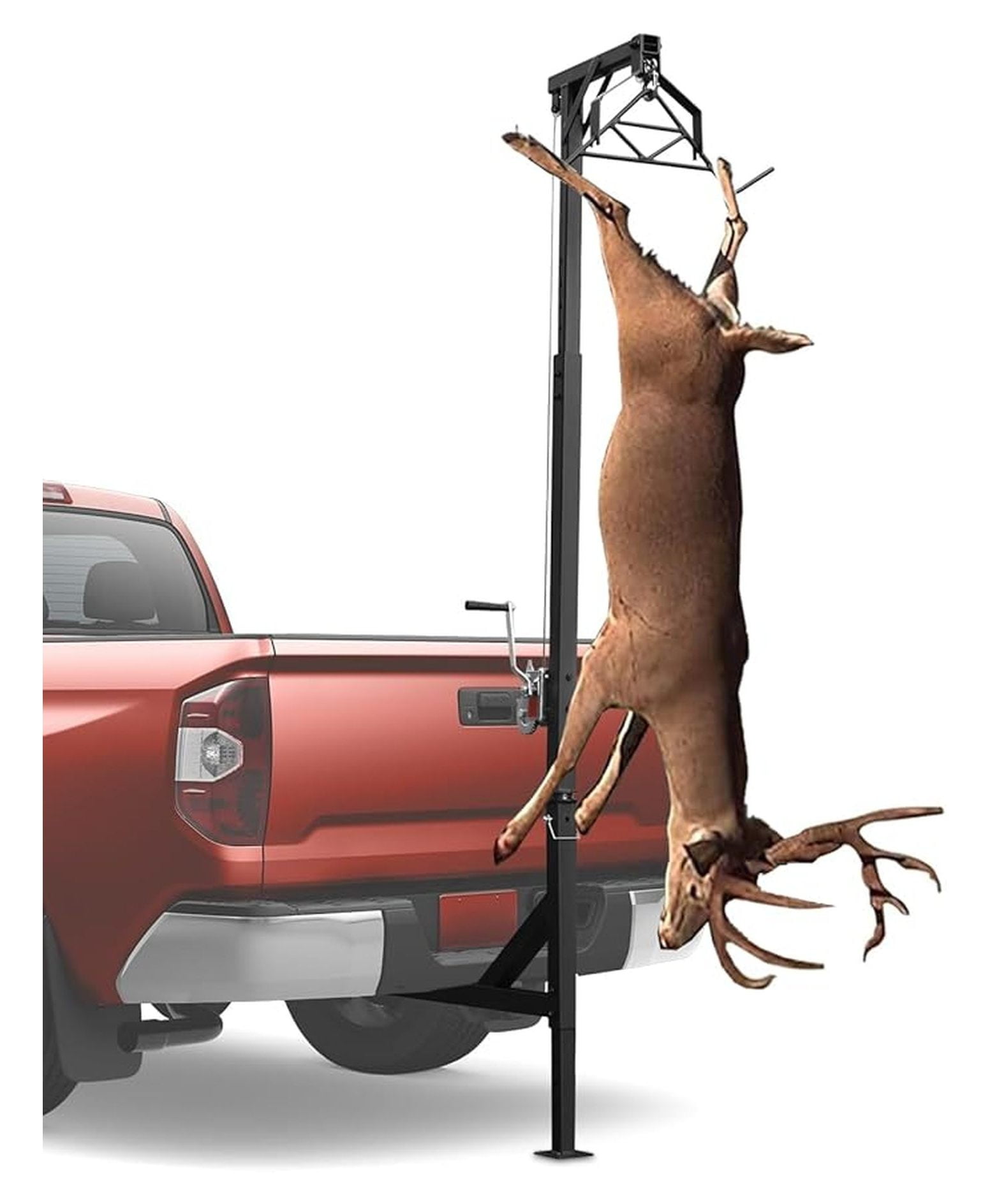 600lbs Capacity Hitch Mounted Deer Hoist, Adjustable Height Hitch Game ...
