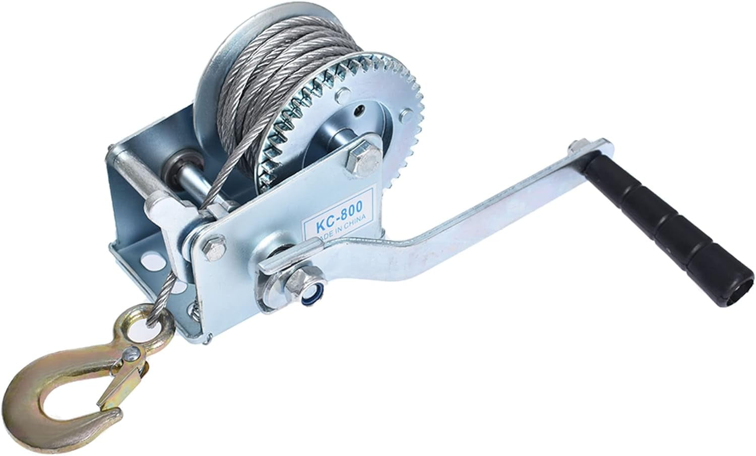 600lbs Heavy Duty Hand Winch, Towing Winch with 8m (26.2ft) Steel Wire ...