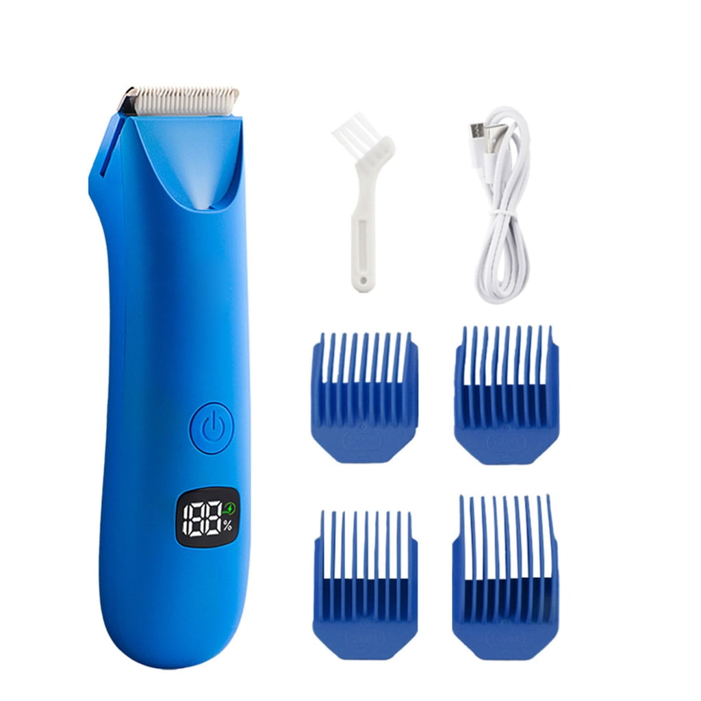 600mAh Rechargeable Electric Shaver With LCD Display Ergonomic Handle ...