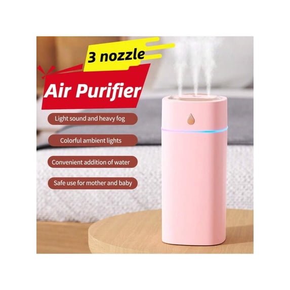 600mL Air Humidifier, Silent, Household, Bedroom, Office, Desktop ...