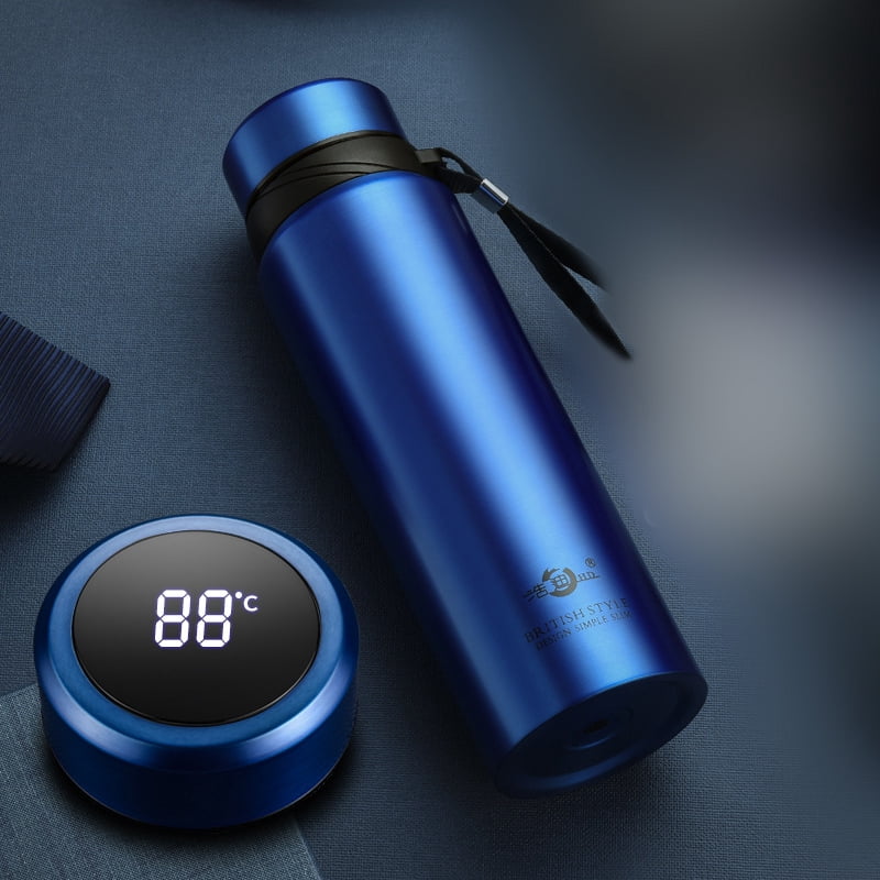 600ml-1200ml 304 Stainless Steel Thermos Bottle LED Temperature Display ...