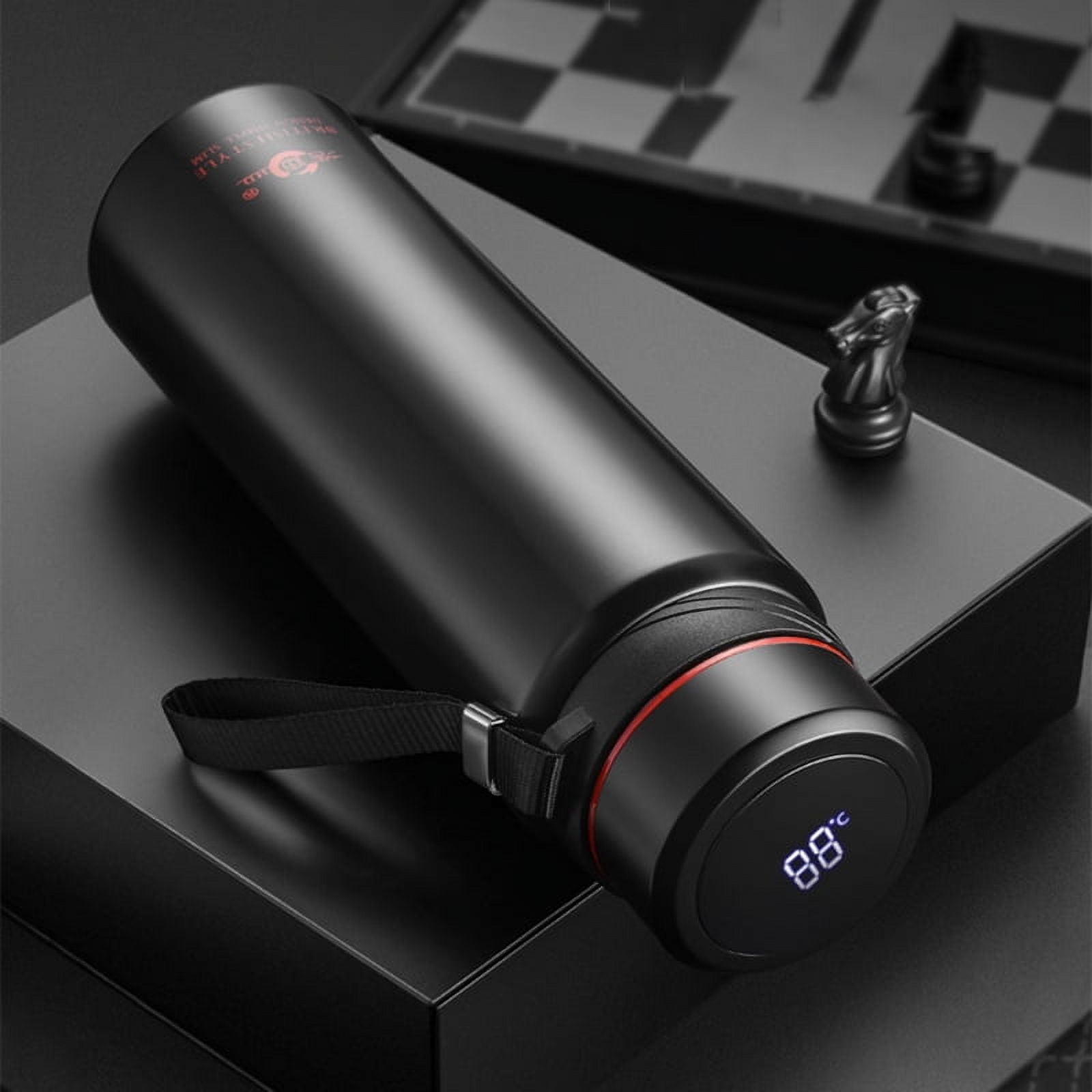 600ml-1200ml 304 Stainless Steel Thermos Bottle LED Temperature Display Vacuum Flask Travel ...