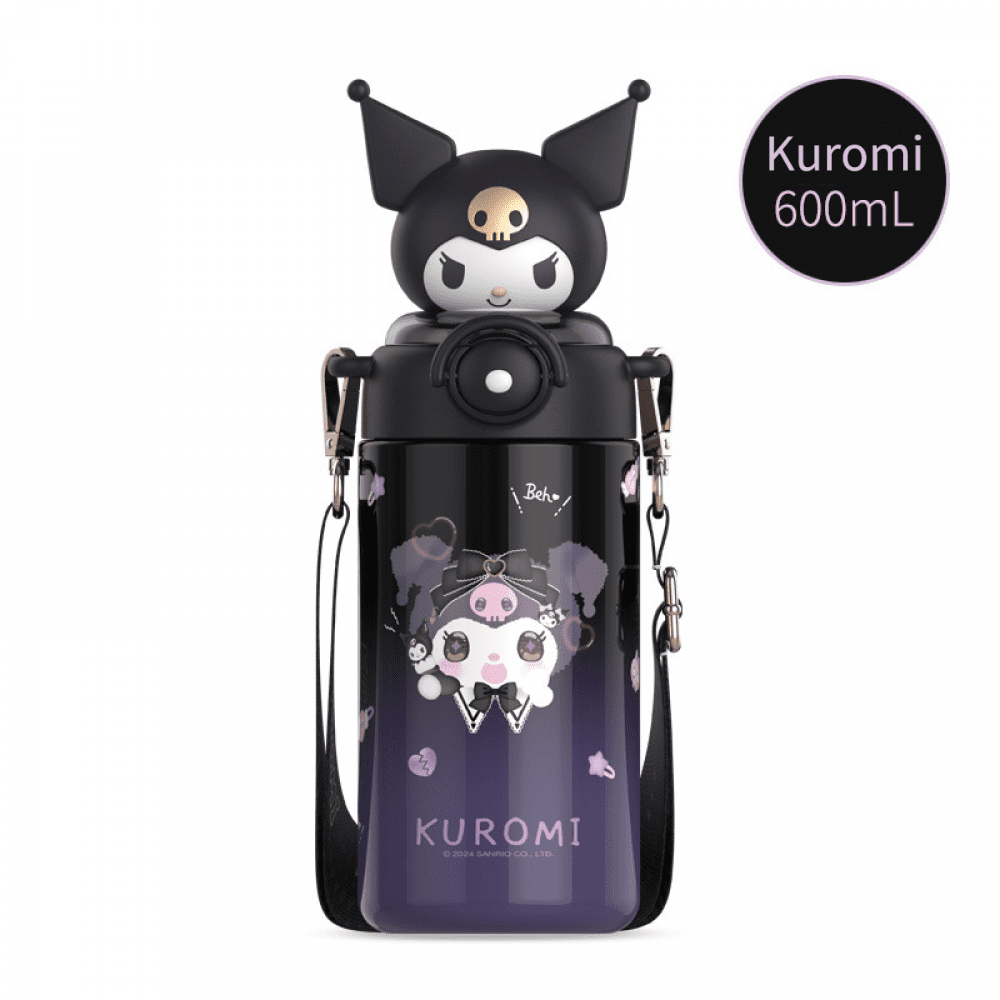 600ml Kuromi Sunshine Insulated Cup, 316 Stainless Steel Straw Water ...