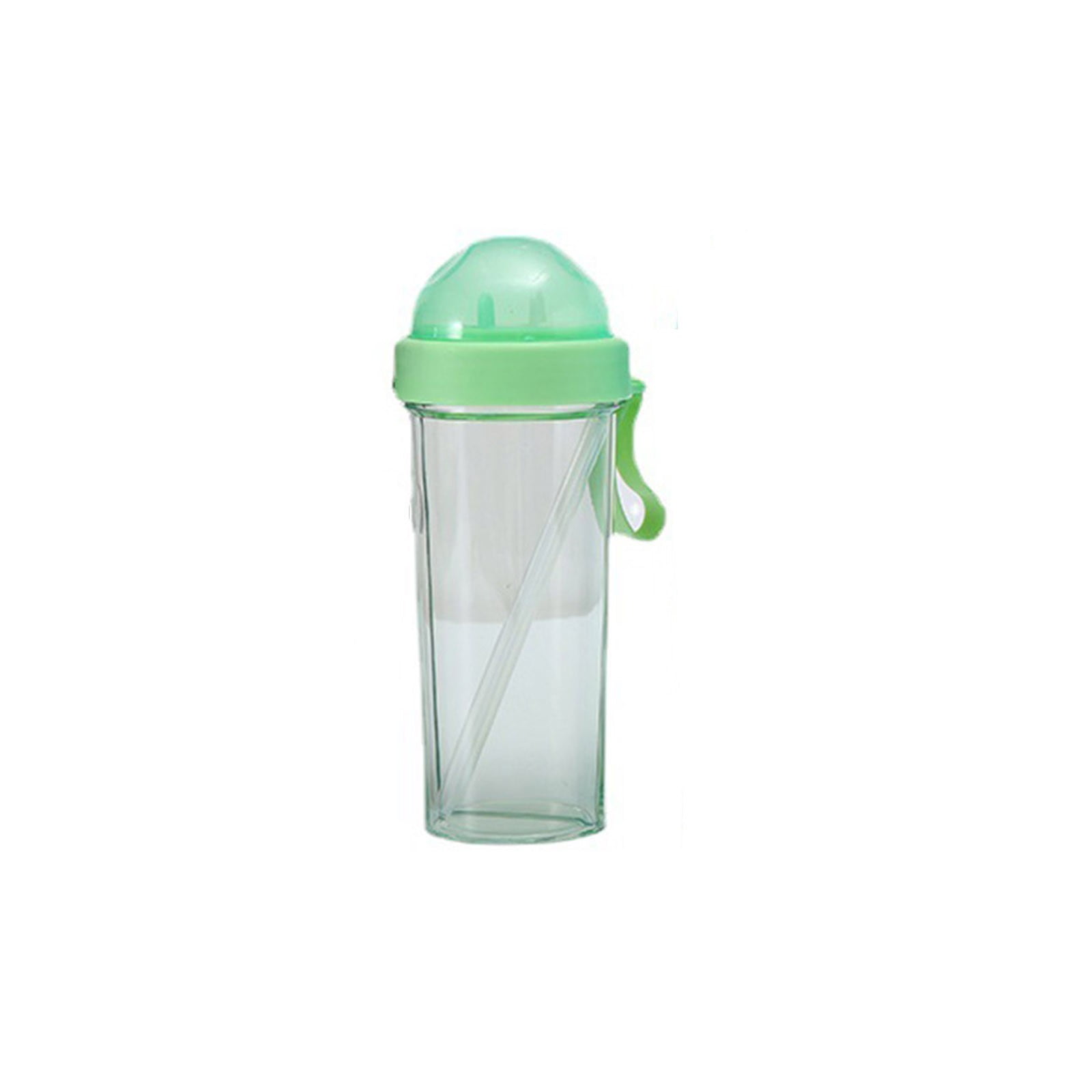 600ml Plastic Water Bottle, Transparent Matte Leak-proof Travel Cup ...