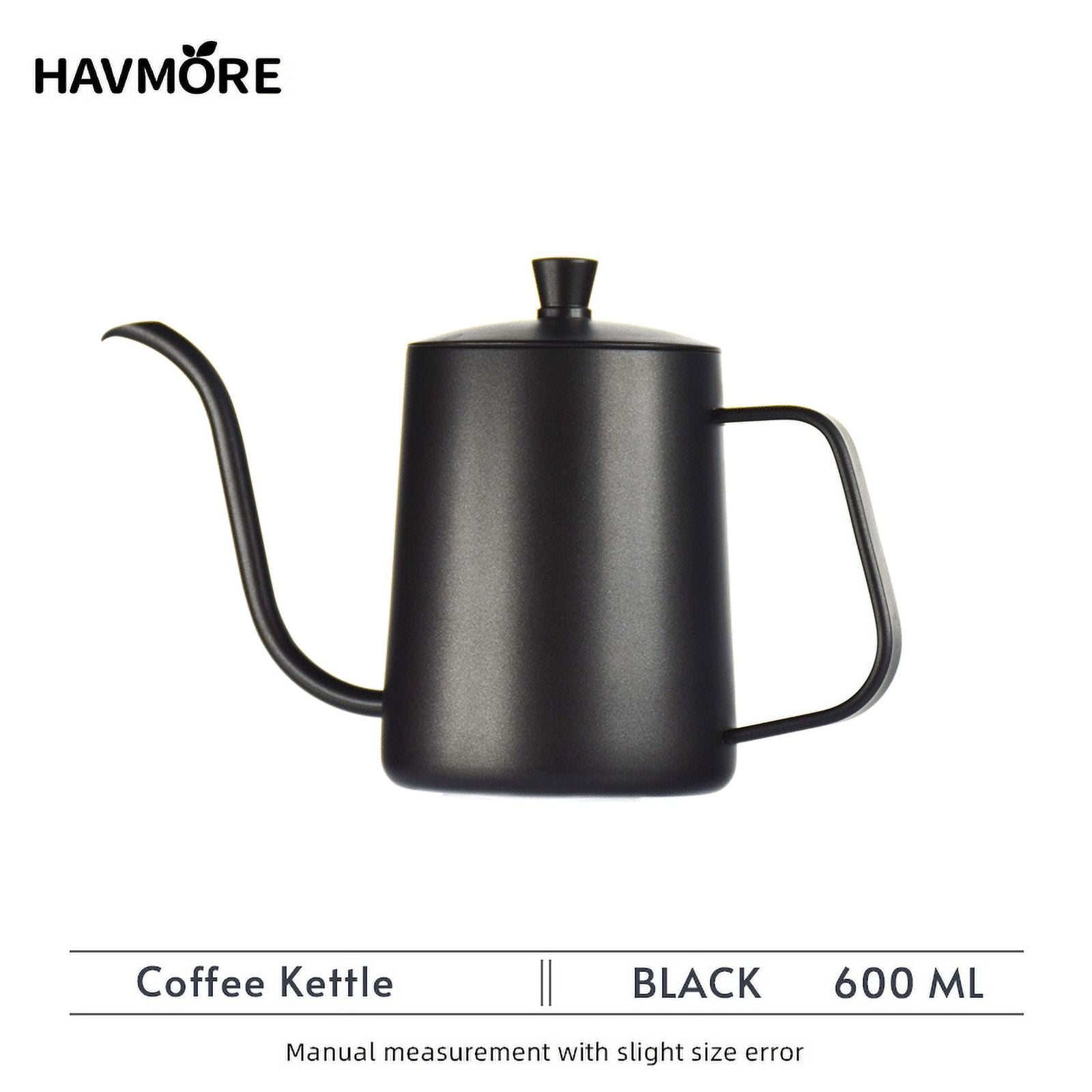 600ml Pour Over Coffee Kettle Stainless Steel Gooseneck Tea Water Pot ...