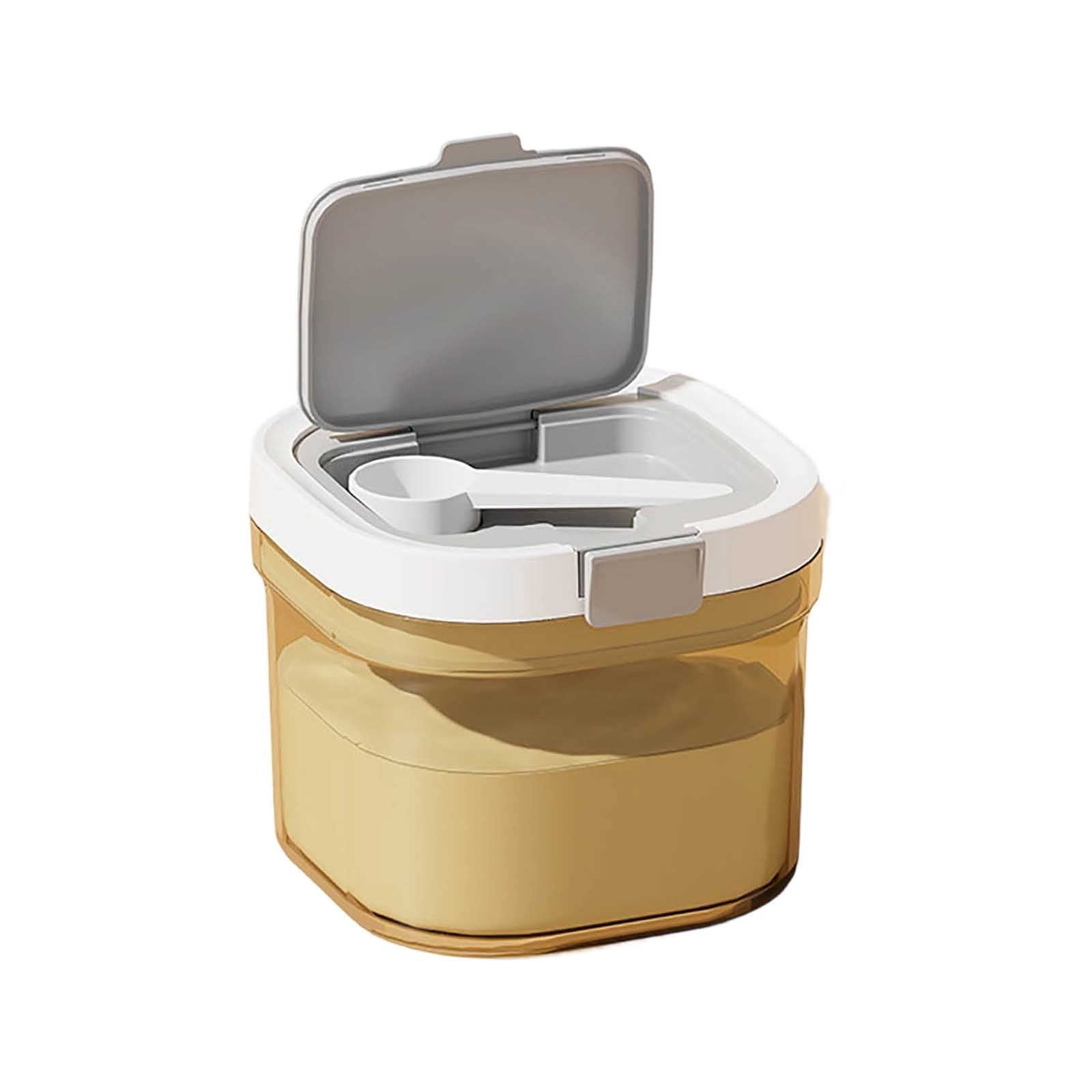 600ml Small Kitchen Storage Container with Spoon, 10cm Compact Spice ...