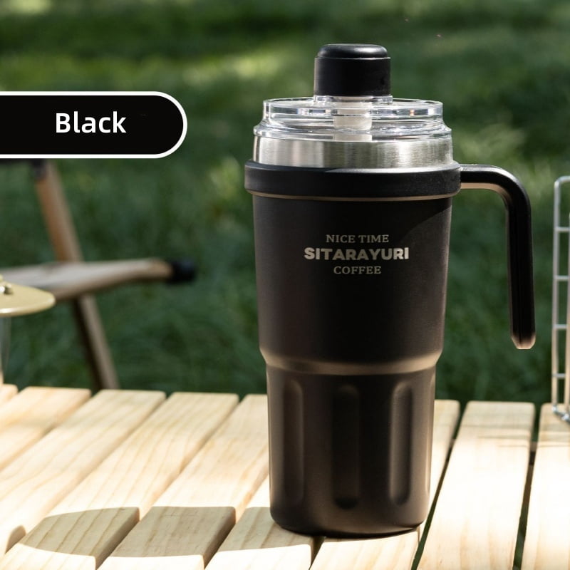 600ml Stainless Steel Vacuum Flask Thermos Cup Cold&Hot Cup Double Wall ...