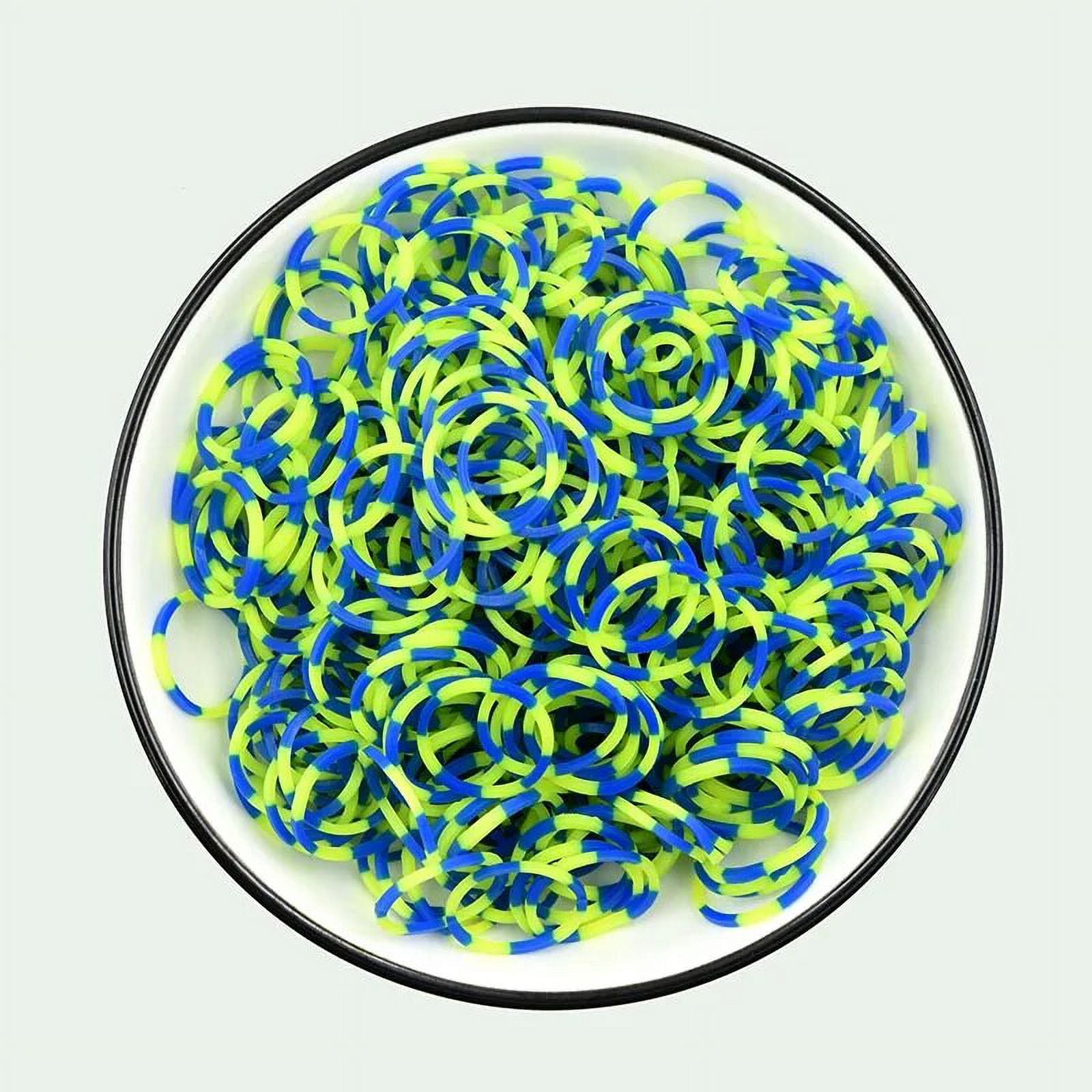 600pc DIY Toys Rubber Loom Bands Set Kid DIY Bracelet Silicone Rubber ...