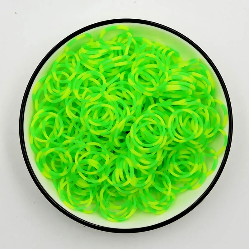 600pc DIY Toys Rubber Loom Bands Set Kid DIY Bracelet Silicone Rubber ...