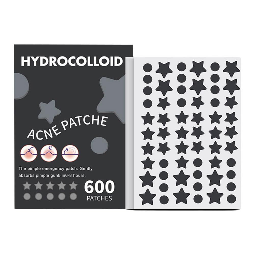 600pcs Black Large Size Star Acne Patch Mild Non-Irritating Lighten ...