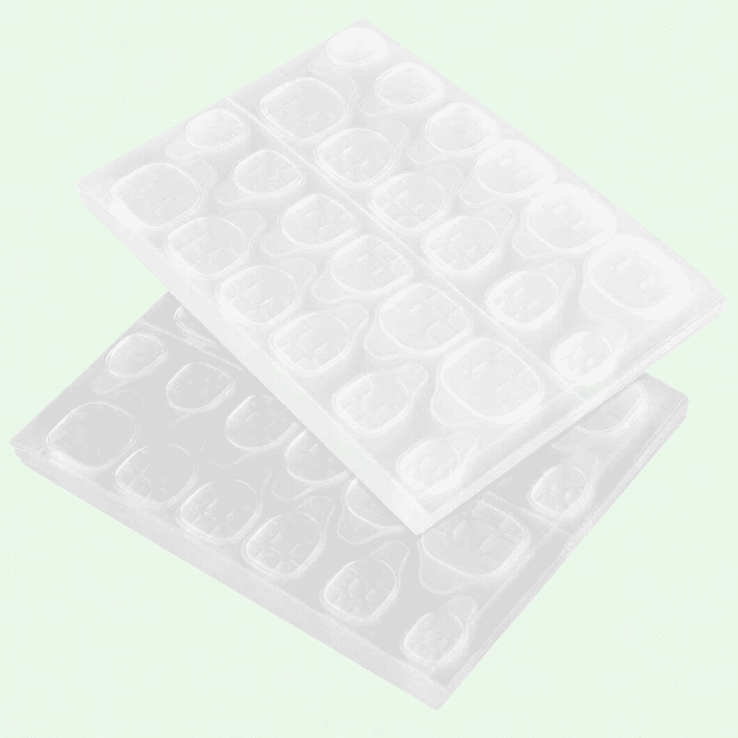 600pcs Double-Side Nail Glue Sticker Waterproof Breathable Jelly ...