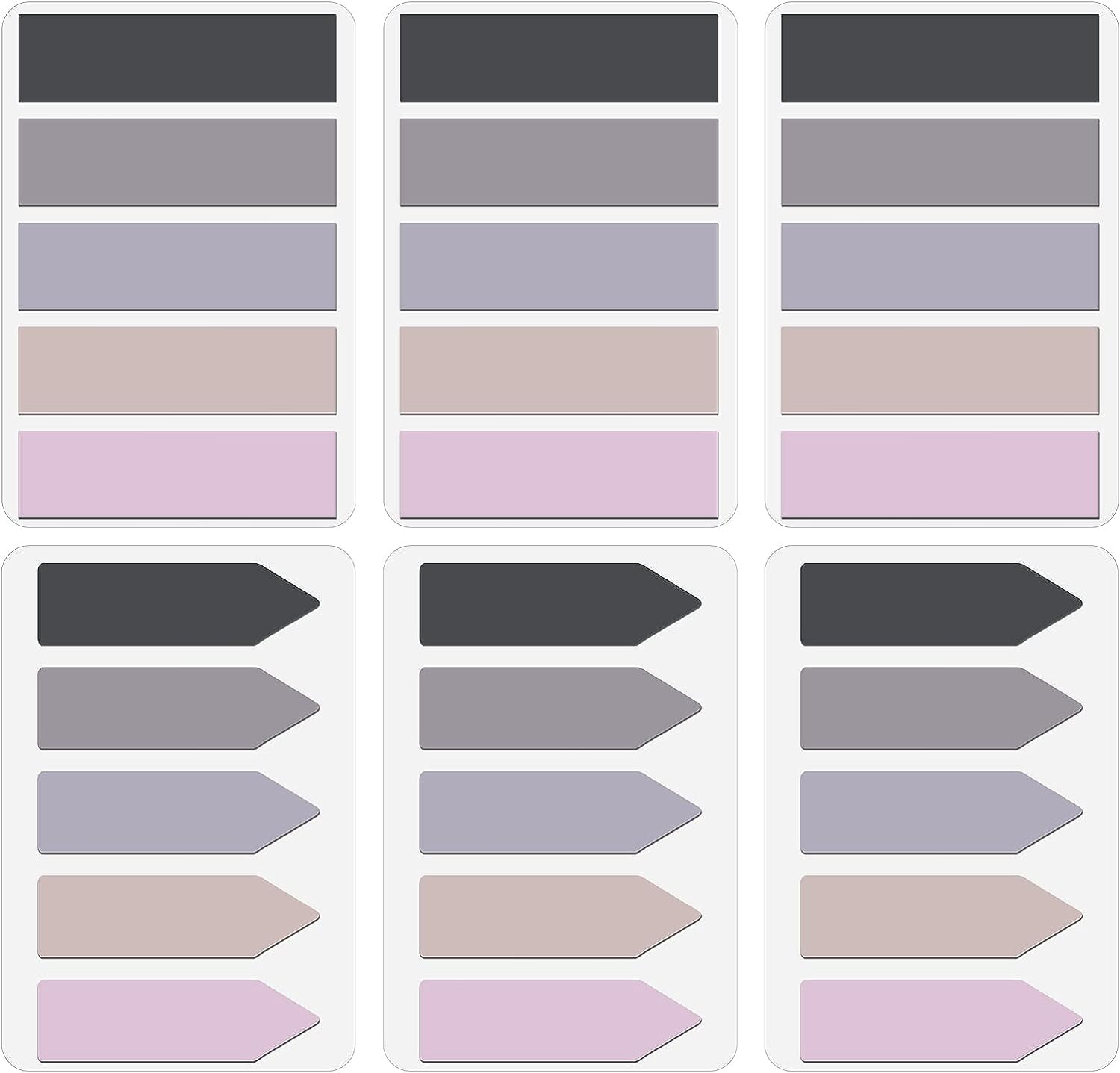 600pcs Index Tabs Flags, Self Adhesive Sticky Tabs Easy to Remove Page ...