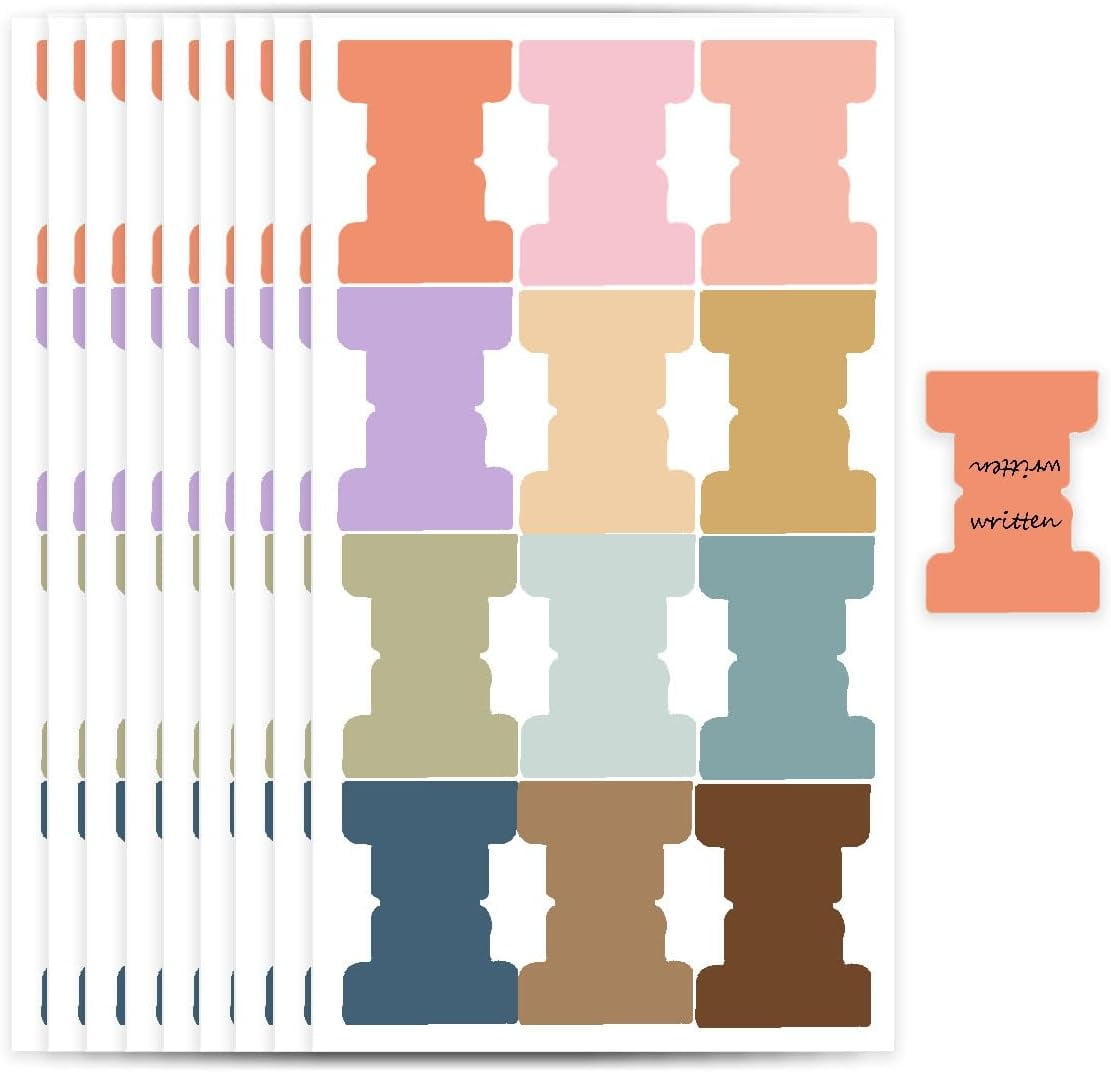 600pcs Sticky Index Tabs Handwritten Page Markers Color Index ...