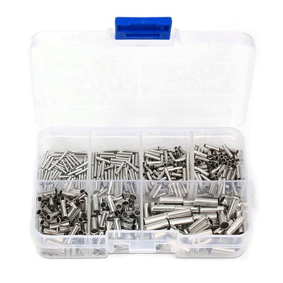 600pcs Wire End Ferrules Uninsulated Crimp Pin Terminals Ferrules ...