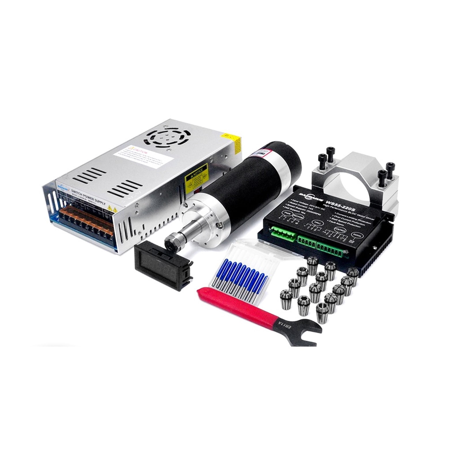 600w CNC Spindle Motor Brushless Motor Kit 48v DC for Milling Engraving ...