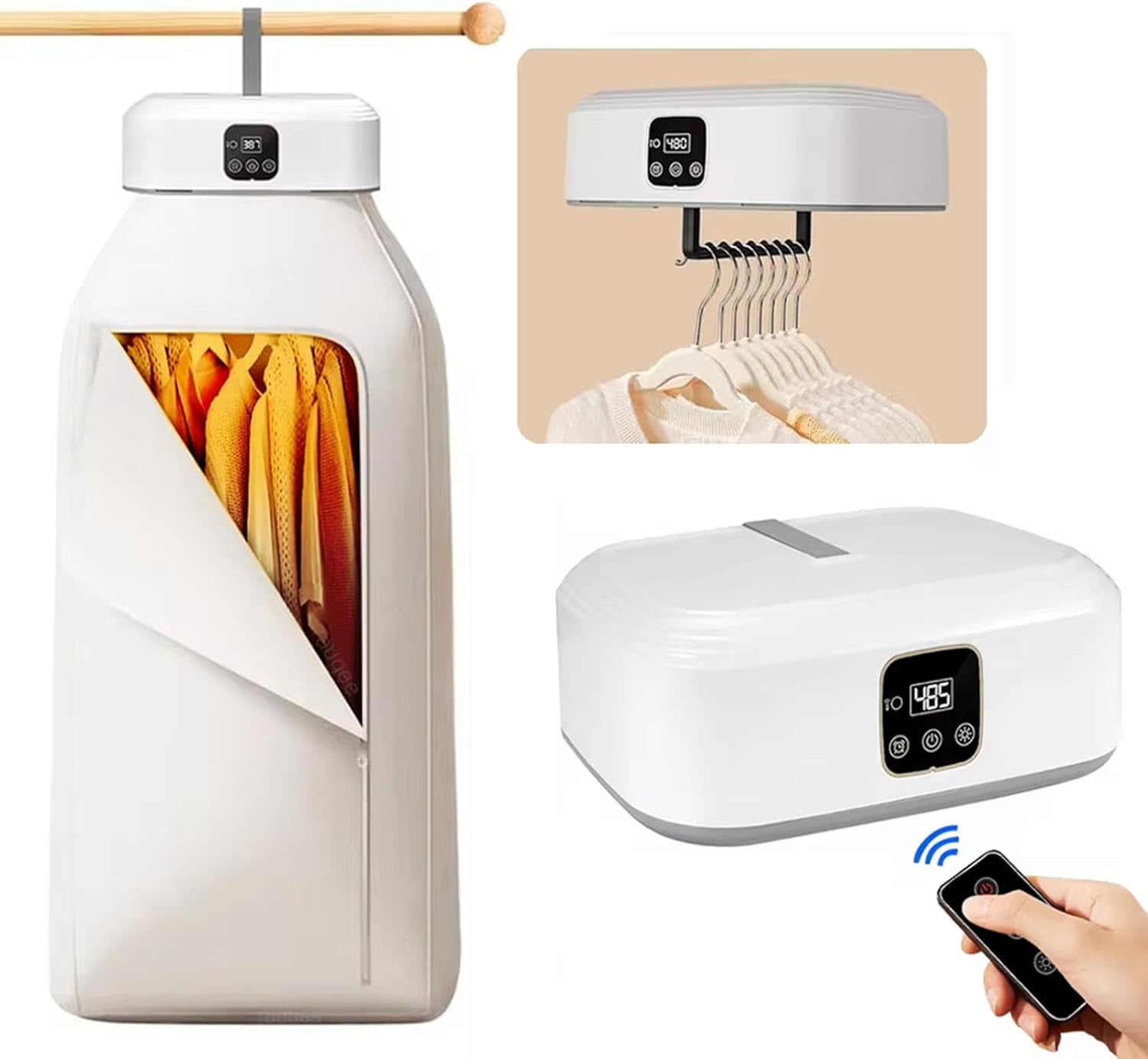 600w Portable Clothes Dryer, Travel Mini Dryer For Clothes, Electric ...