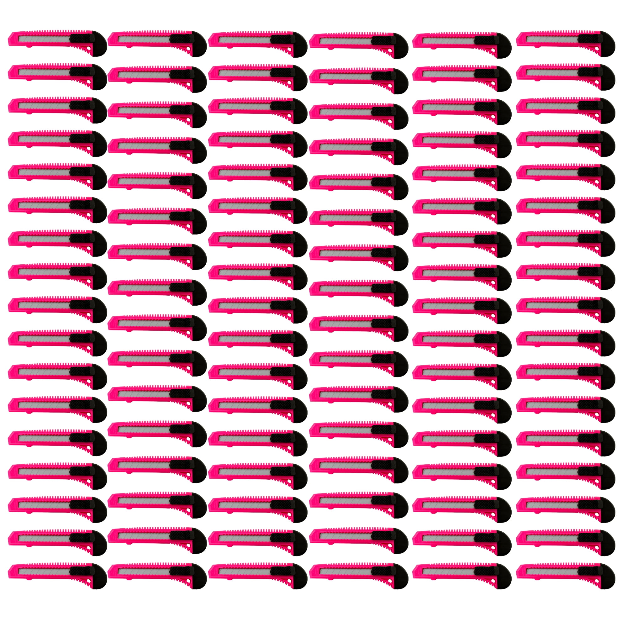 600x Bulk Utility Knife Box Cutters Snap Off Blade Neon Pink - Walmart.com