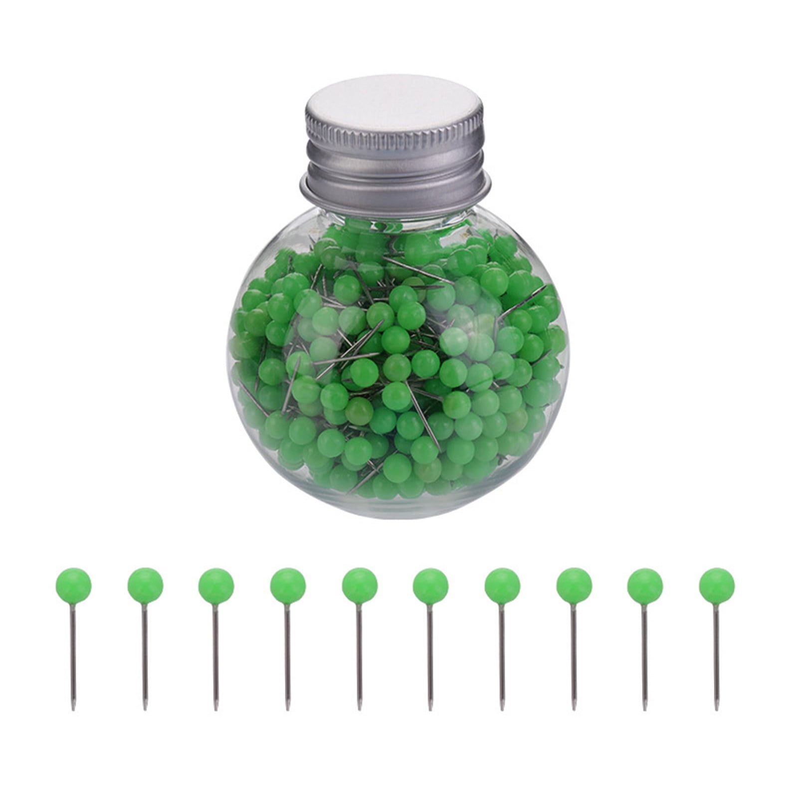 600x/Set Practical Pins with Head Straight Sewing Pins Quilting Pins ...