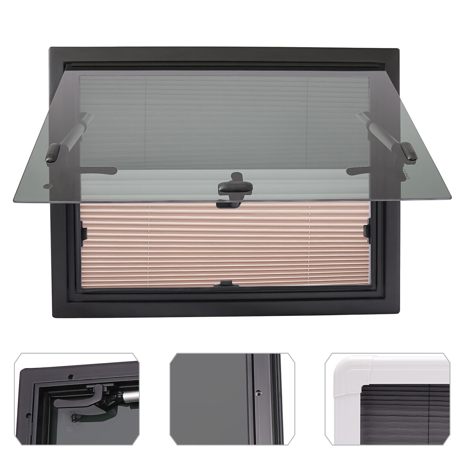 600x450mm RV Caravan Camper Van Push Out Window RV Window with Window ...