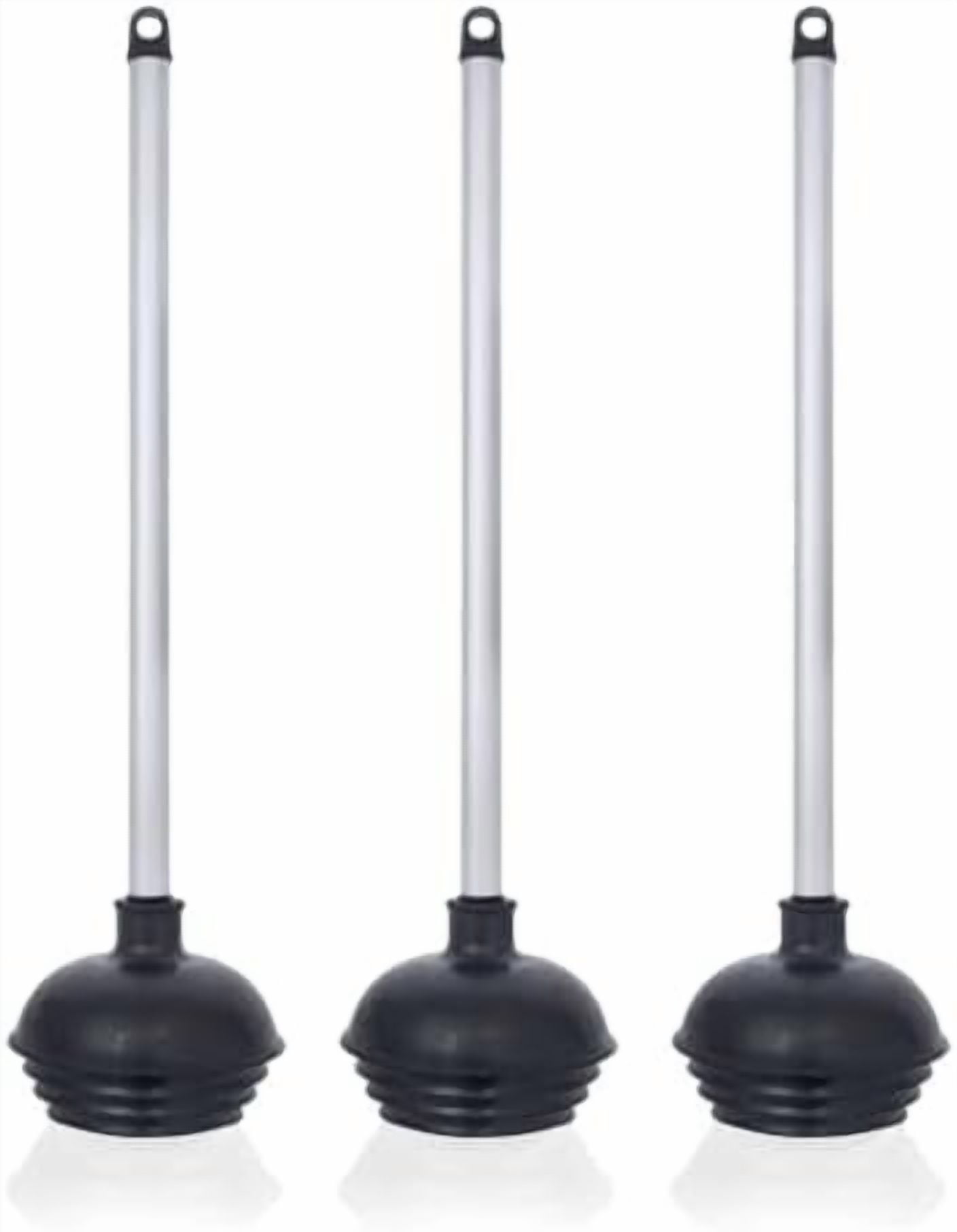 60180A Toilet Plungers, 3 Pack, Patented All-Angle Design, Heavy Duty ...